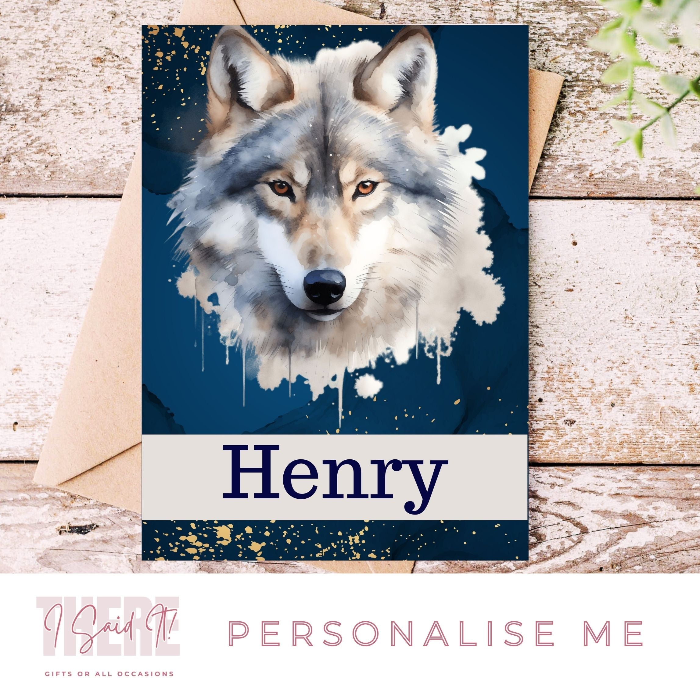 Wolf Birthday Card For Him | Wolf Lover Card – Beautifully Handmade UK