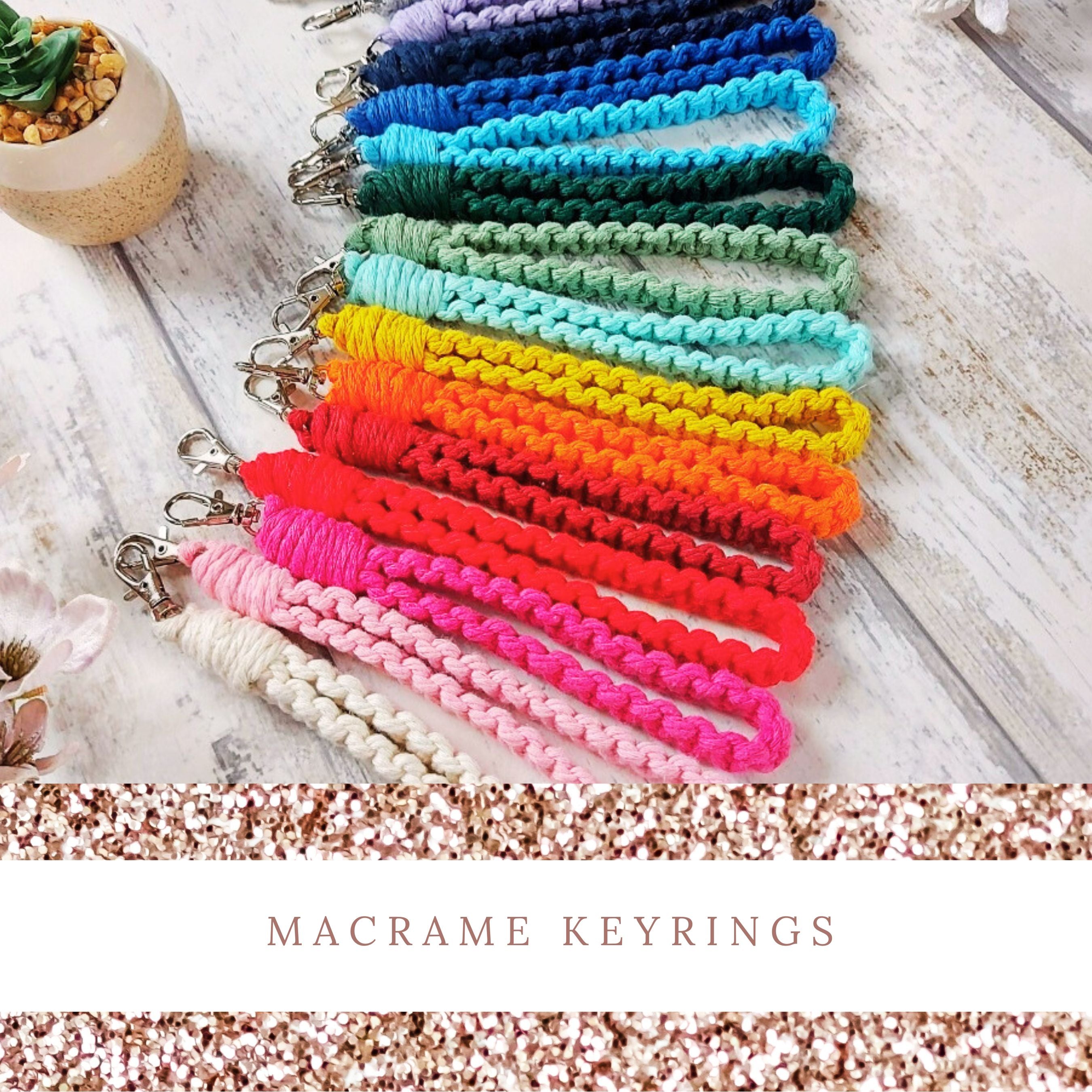 Macrame Keyrings | Macrame Key Chains – Beautifully Handmade UK