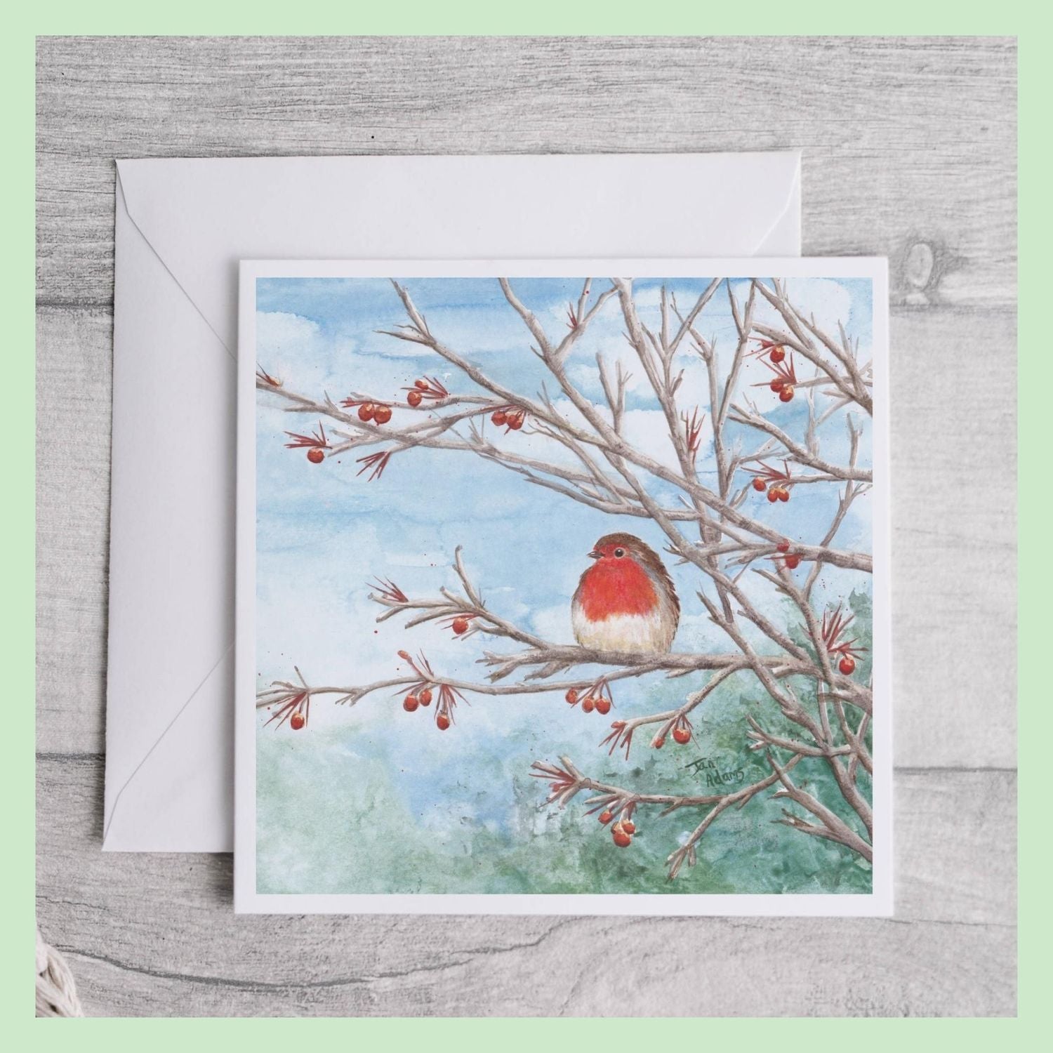 Robin Birthday Card | Robin Greetings Card – Beautifully Handmade UK