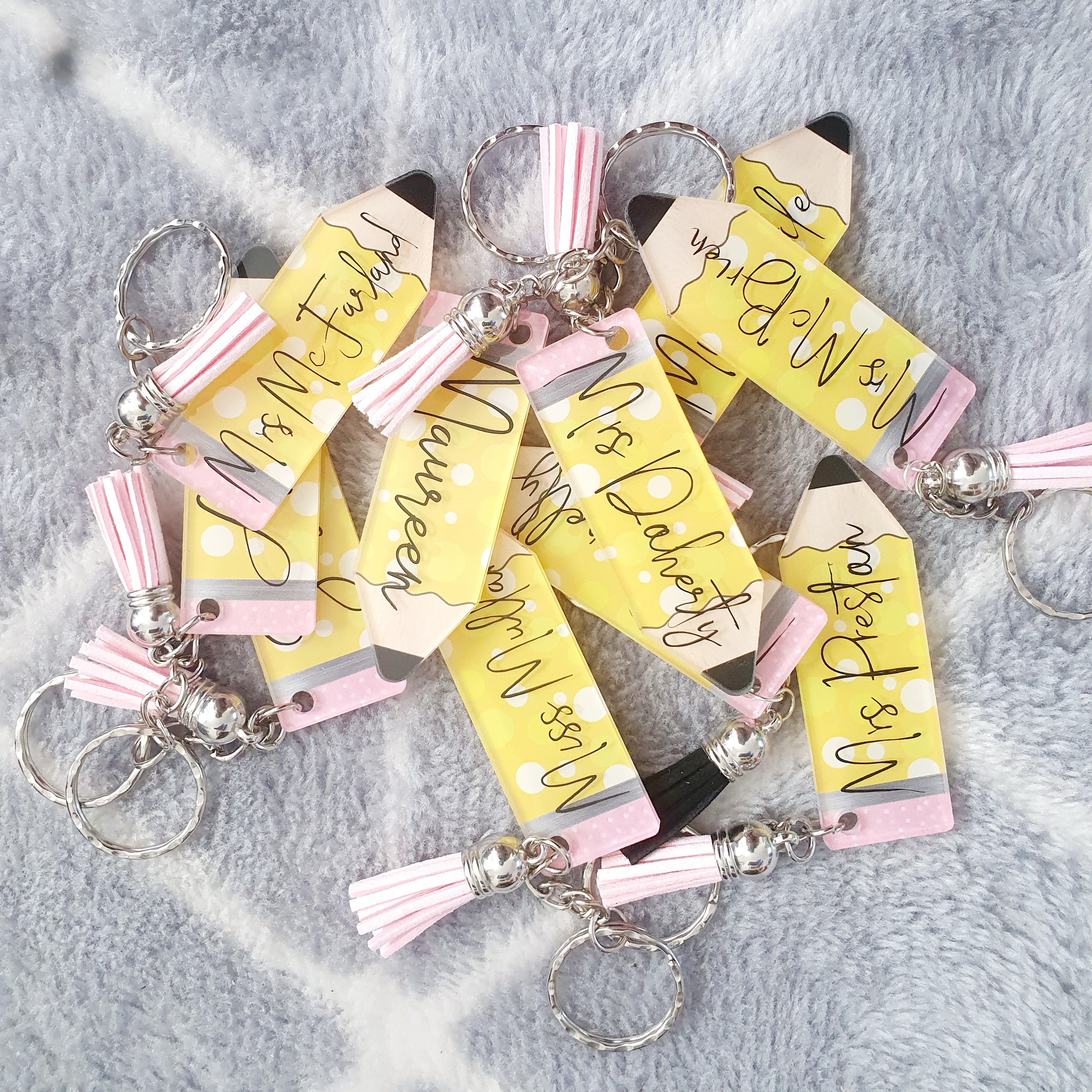 Personalised Teacher Keyrings | Teacher Gift Ideas – Beautifully ...