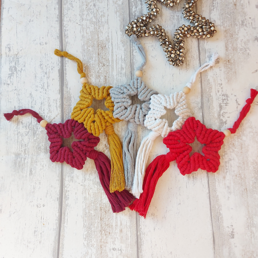 Macrame Christmas Star | Macrame Christmas Gift Ideas – Beautifully ...