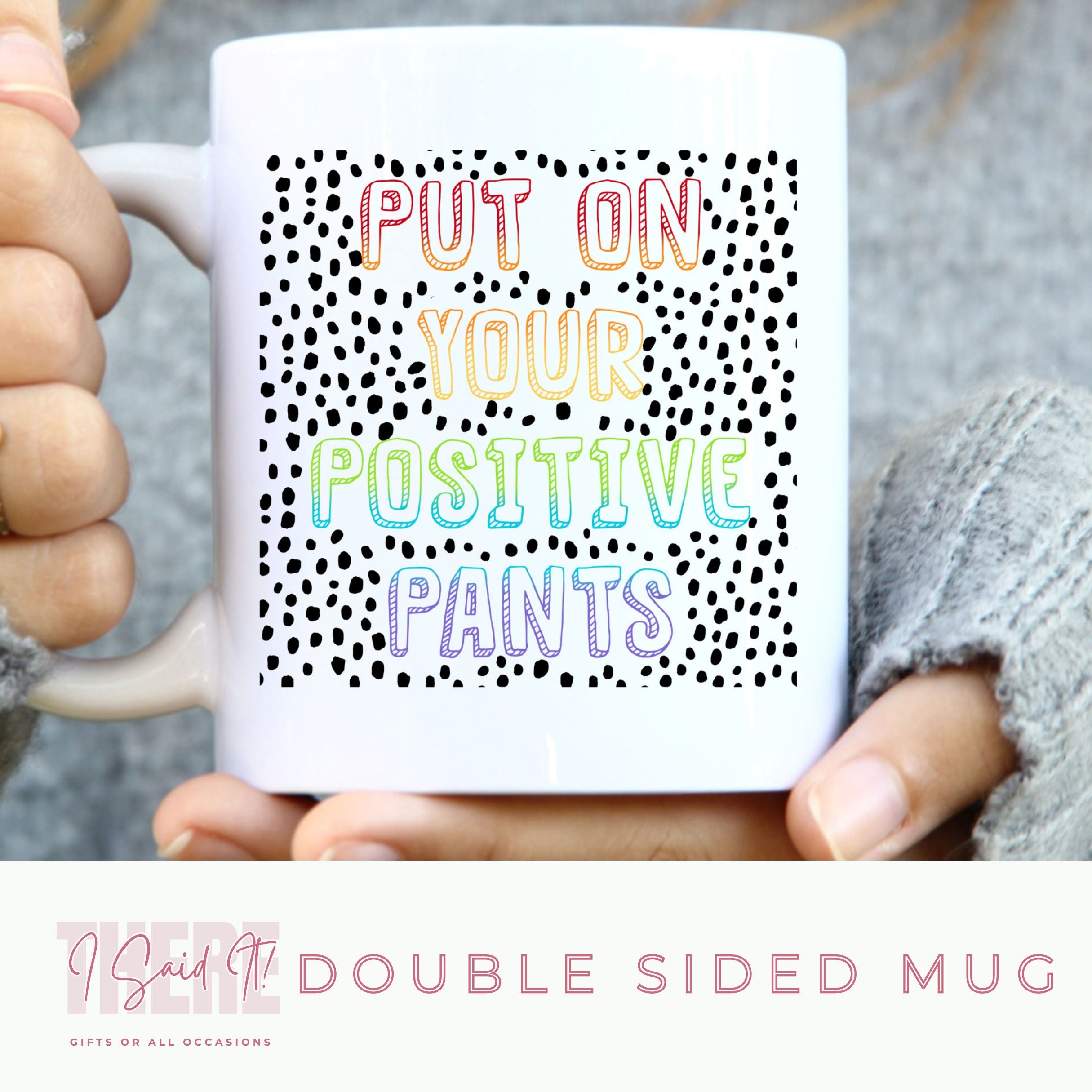 Positive Pants Mug | Positive Pants Gift – Beautifully Handmade UK