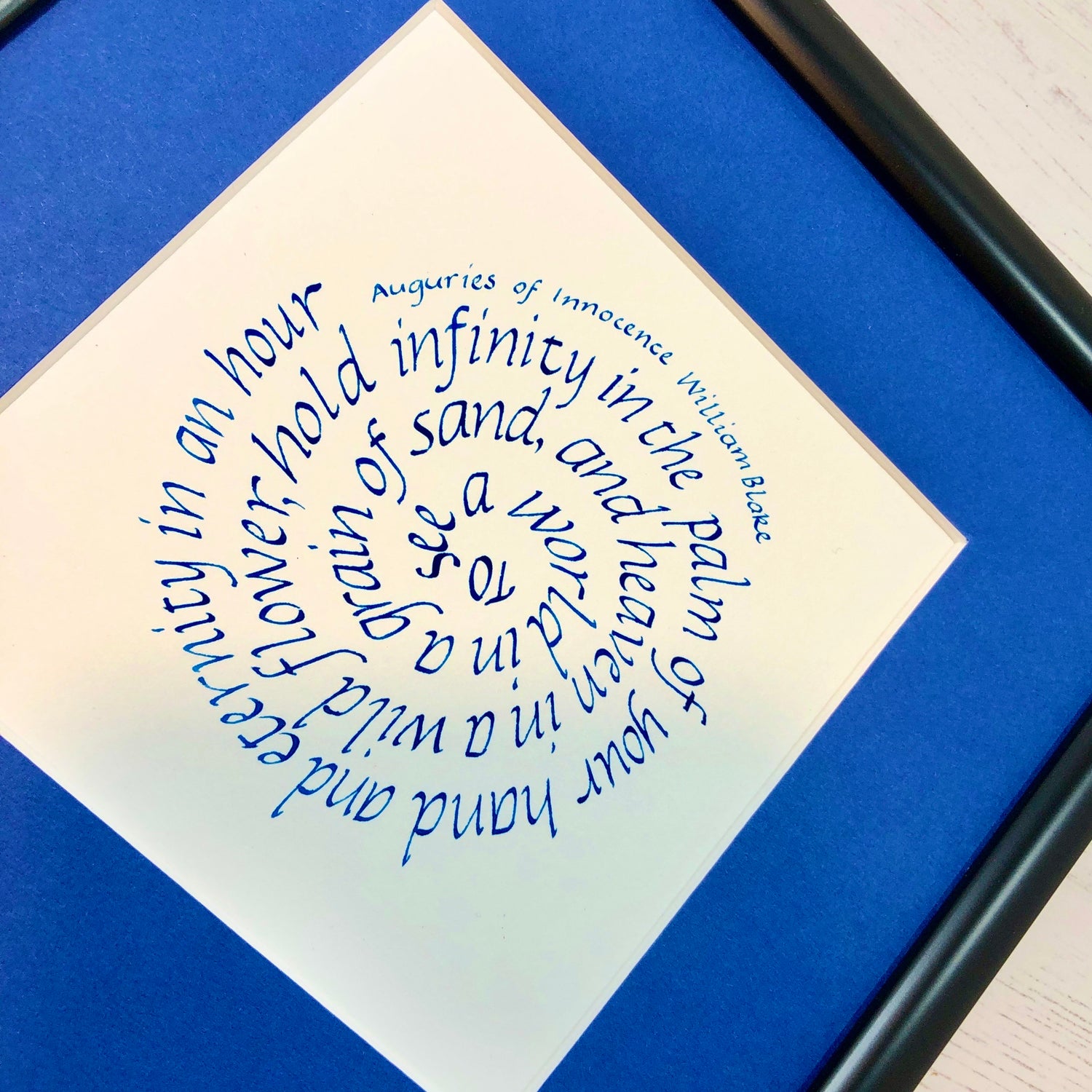 Watercolour Quotation | Watercolour Dip Pen Poem – Beautifully Handmade UK