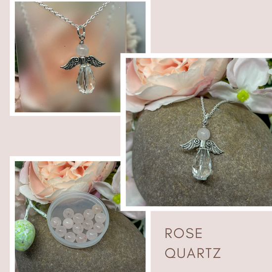Gemstone Necklace - Angel Gemstone Necklace – Beautifully Handmade UK