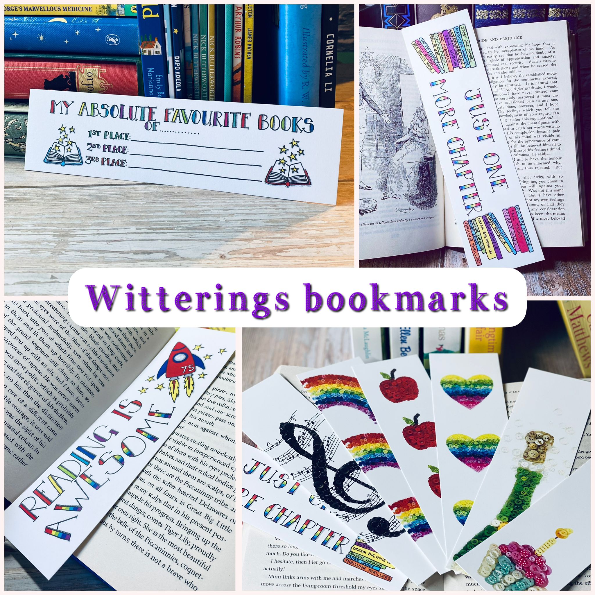Absolute Favourite Bookmarks | Booklovers Favourite Gift – Beautifully ...