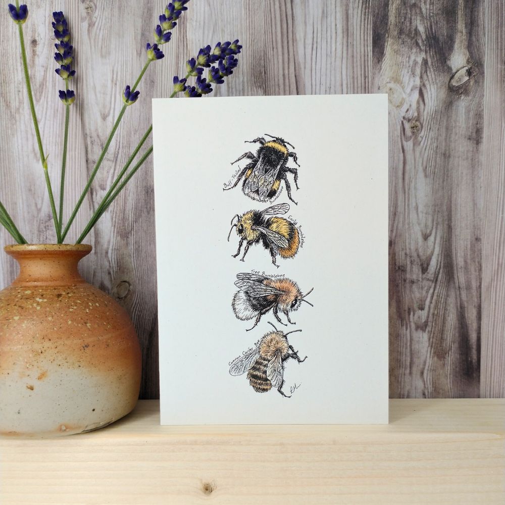 Bumblebee Card | Animal Conservation – Beautifully Handmade UK