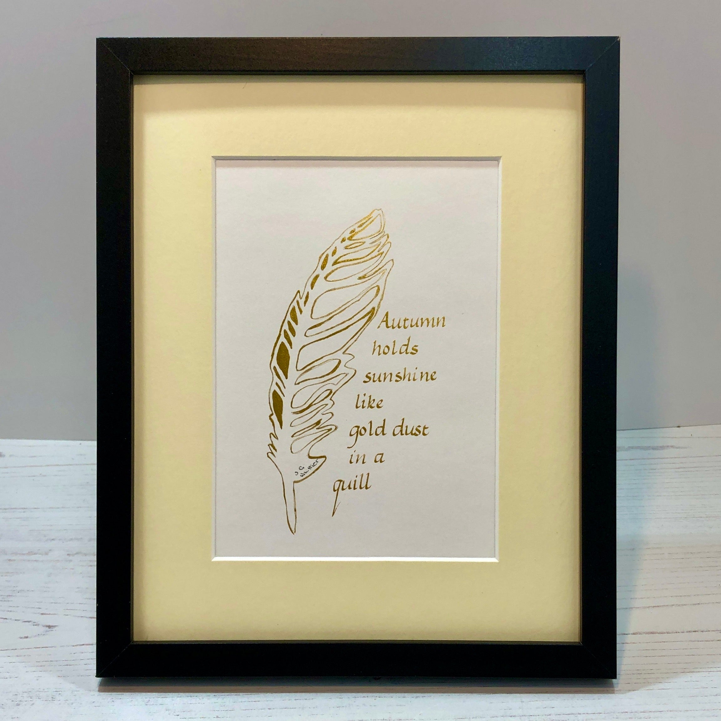 Traditional Dip Pen Poem | Watercolour Quotation – Beautifully Handmade UK