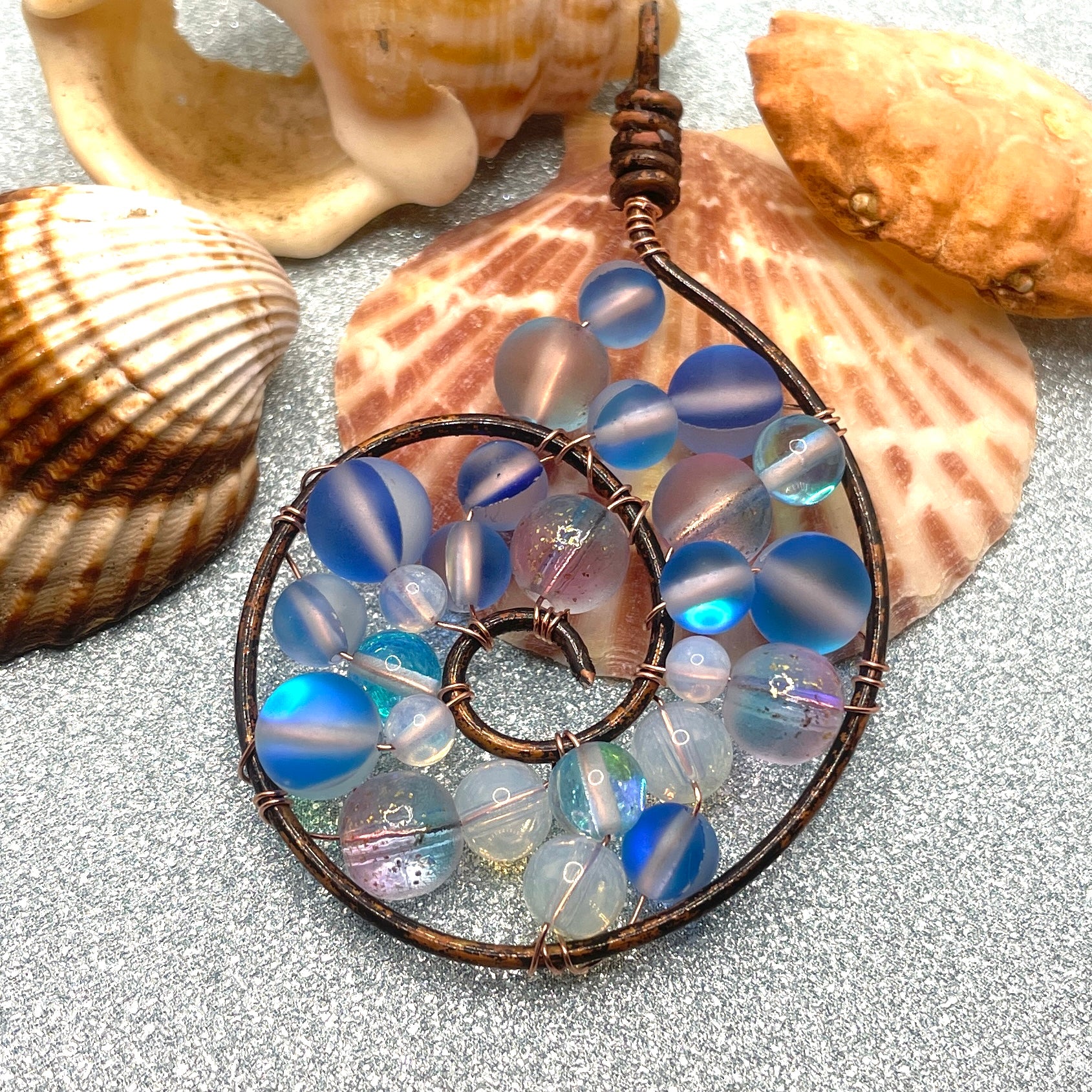 Copper Wire Pendant - Copper Wire Jewellery – Beautifully Handmade UK