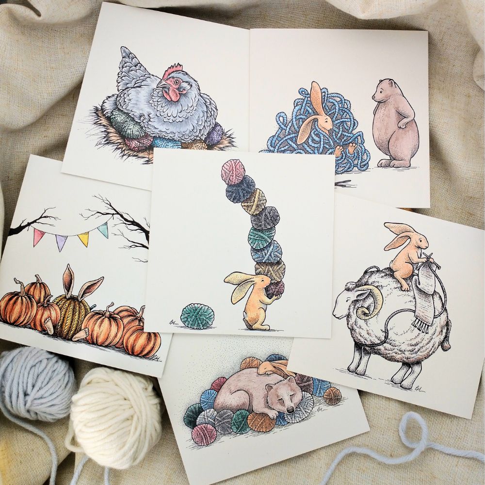 Knitting Cards | Knitting Birthday Cards – Beautifully Handmade UK