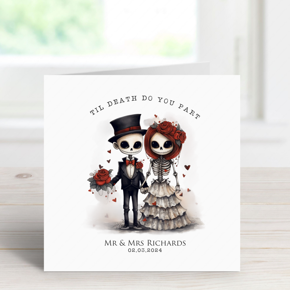 Gothic Wedding Cards - Steampunk Wedding Cards – Beautifully Handmade UK