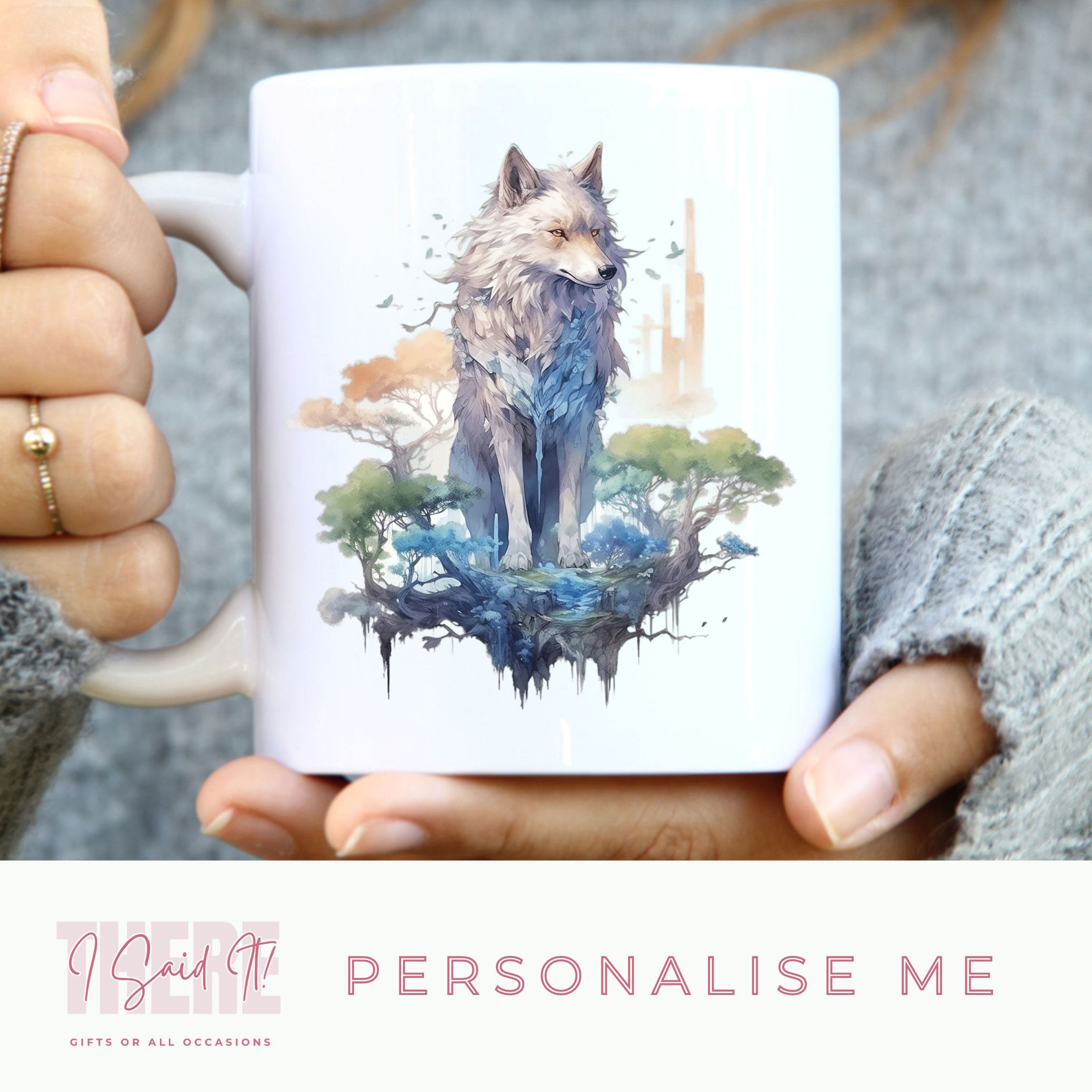 Unique Wolf Gifts | Wolf Coffee Cup – Beautifully Handmade UK