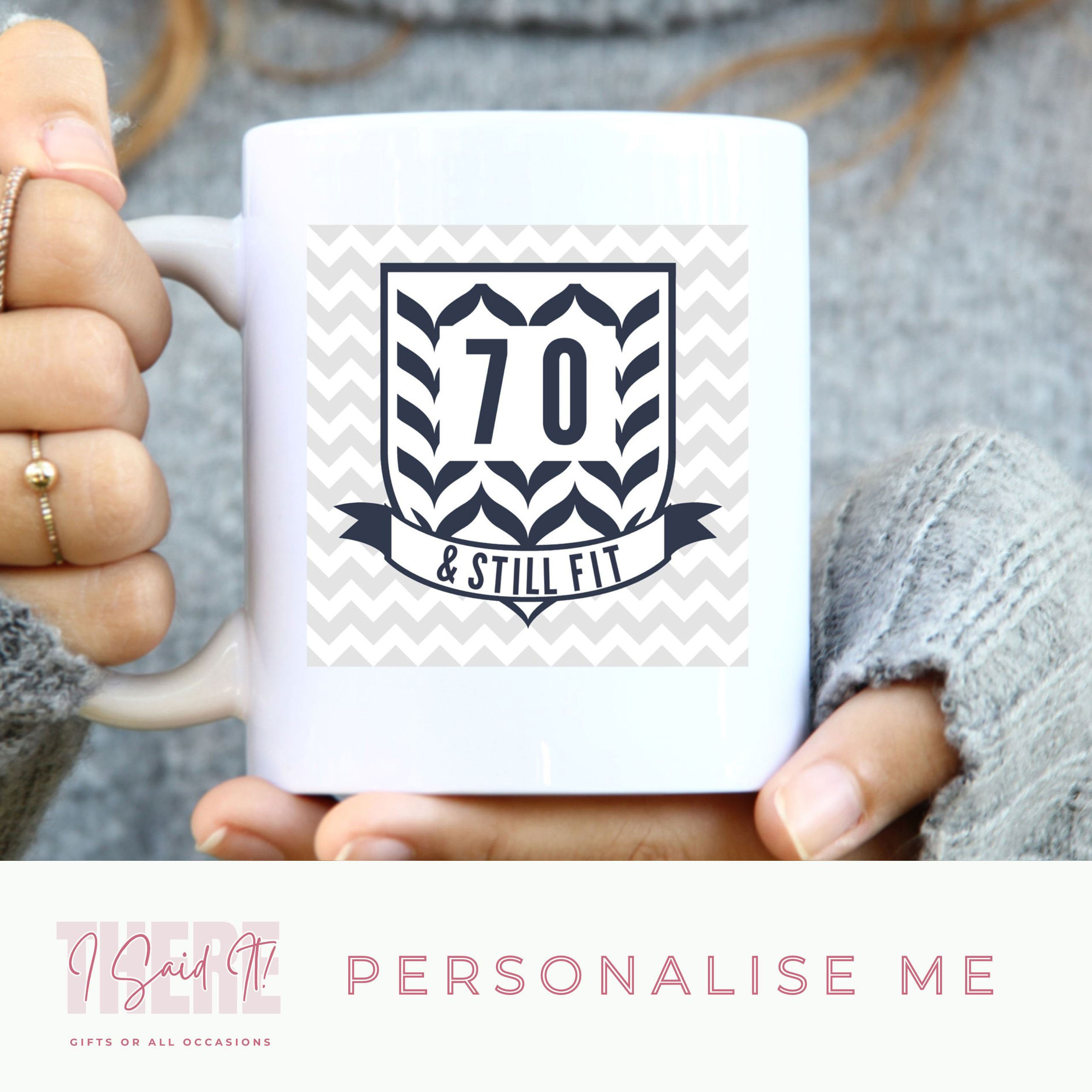 70th Birthday Mug For Him | 70th Birthday Mugs – Beautifully Handmade UK