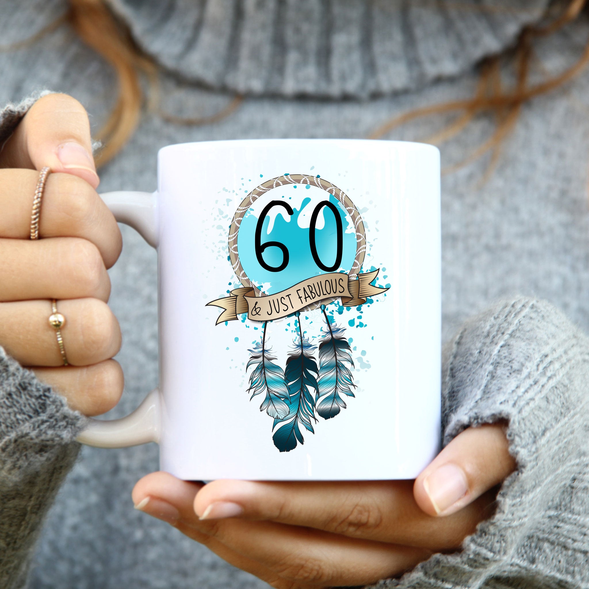 60th Birthday Mug For Her | 60th Birthday Mugs – Beautifully Handmade UK