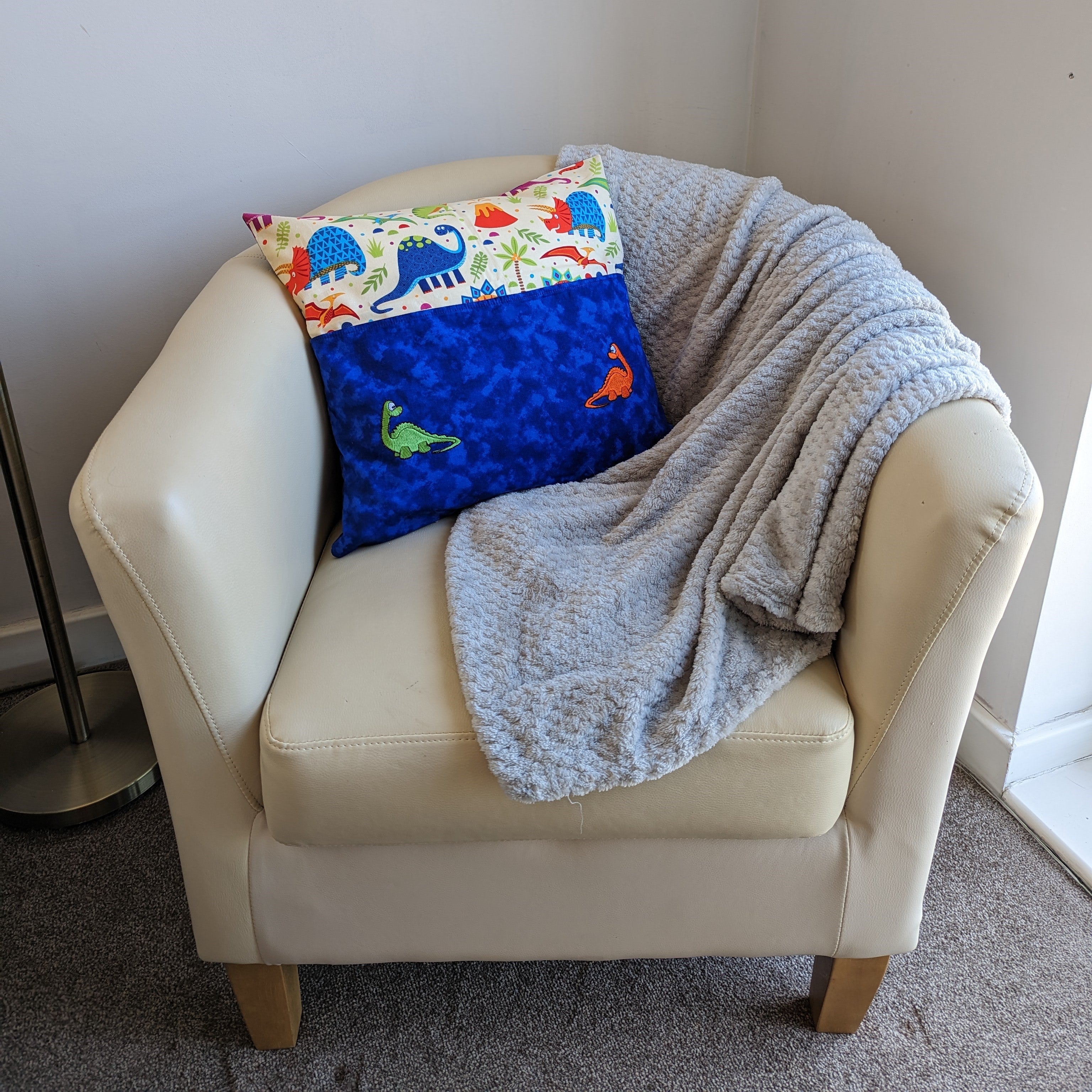 Pocket Cushion | New Dinosaur – Beautifully Handmade UK