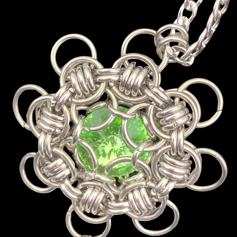 Morning Star Pendant | Morning Star Chainmail Necklace – Beautifully ...