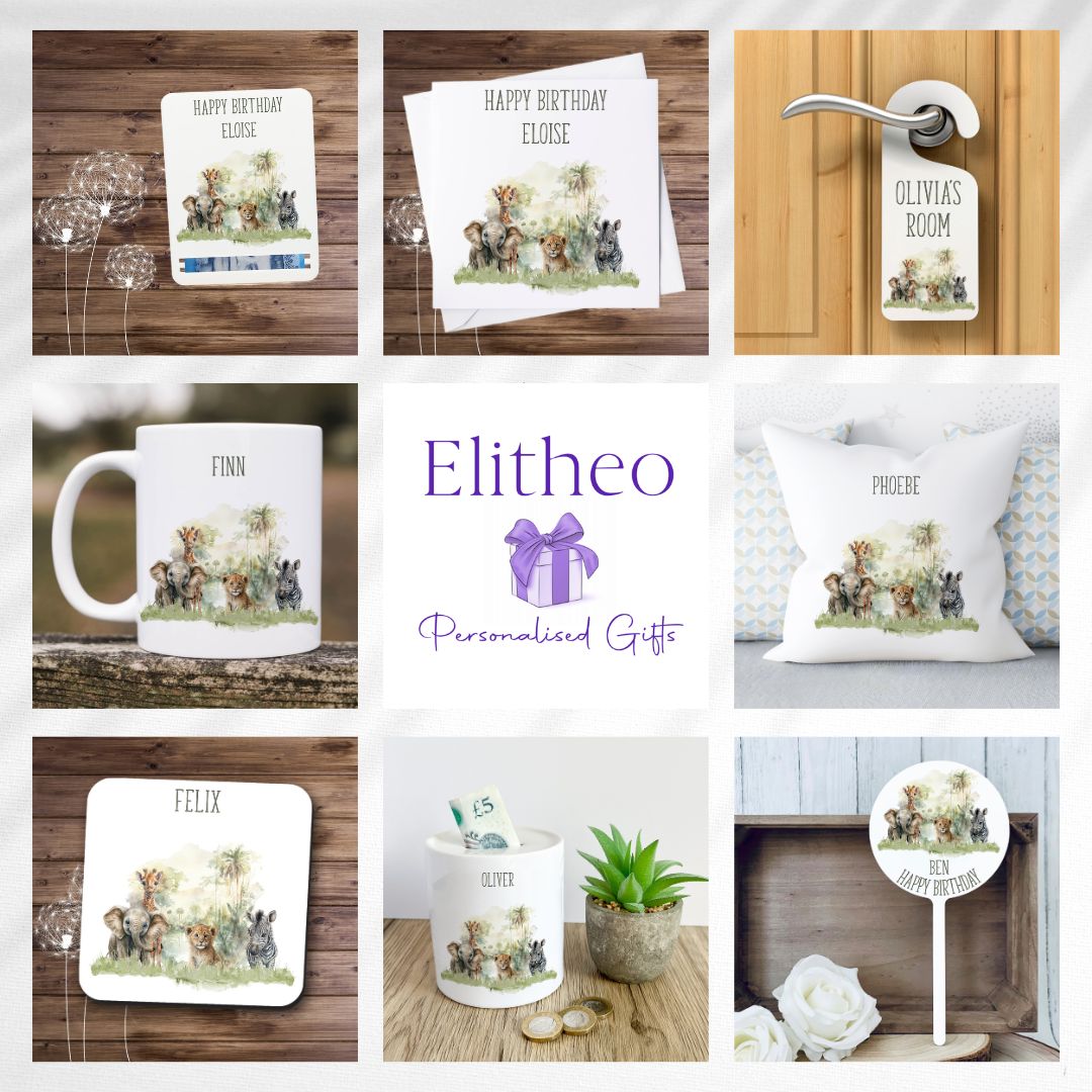 Safari Animal Gifts | Personalised Safari Gifts – Beautifully Handmade UK