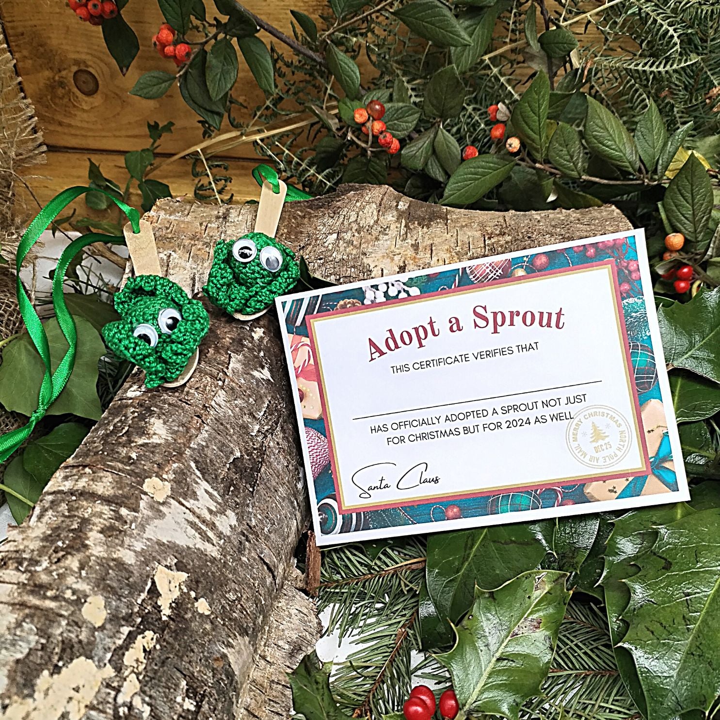 Christmas Sprout | Sprout Christmas Decoration – Beautifully Handmade UK