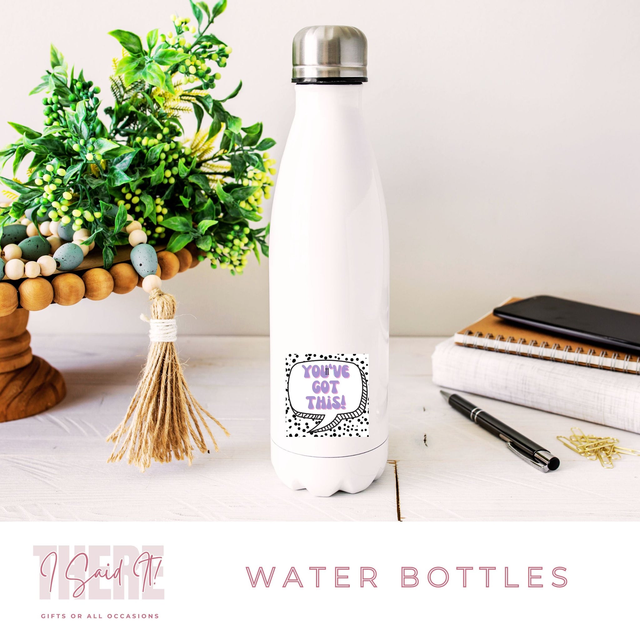 Affirmation Water Bottle | Positivity Gym Water Bottle – Beautifully ...