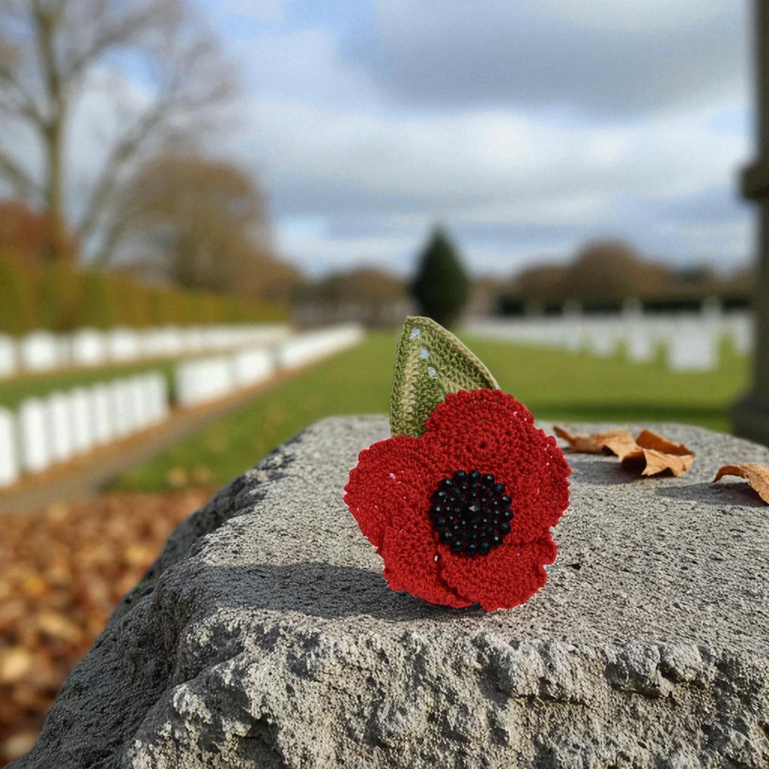 Crochet Poppy | Handmade Crochet Poppy – Beautifully Handmade UK