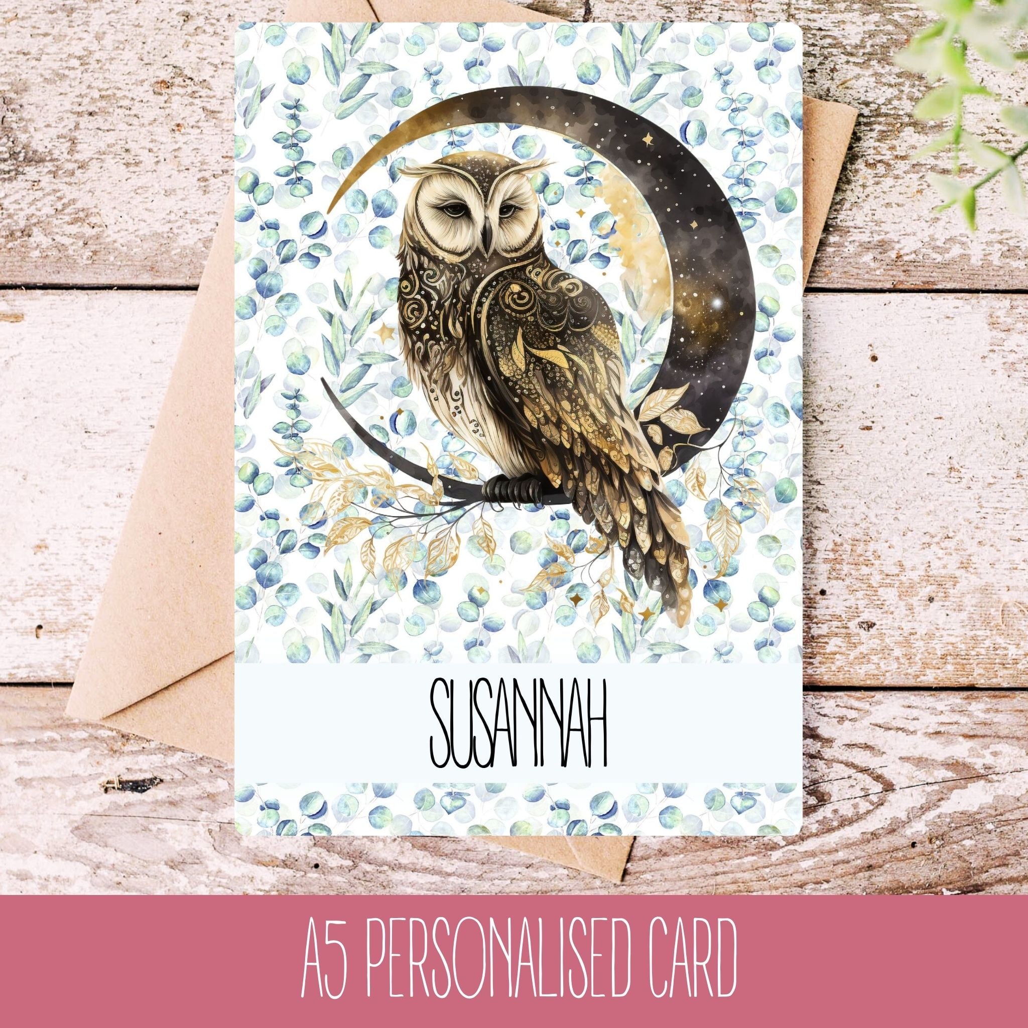 Handmade Owl Greetings Card – Beautifully Handmade UK