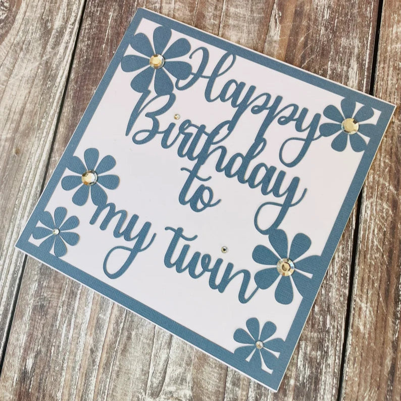Twin Sister Birthday Card | Twin Brother Birthday Card – Beautifully ...