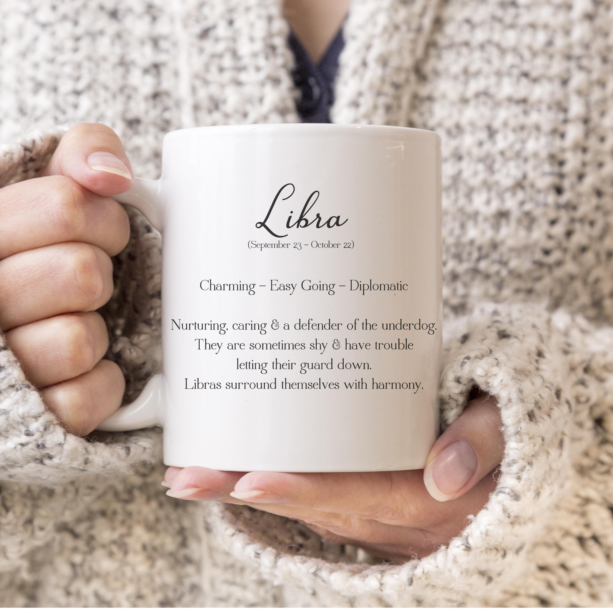 Libra Coffee Mug - Libra Gift Ideas – Beautifully Handmade UK