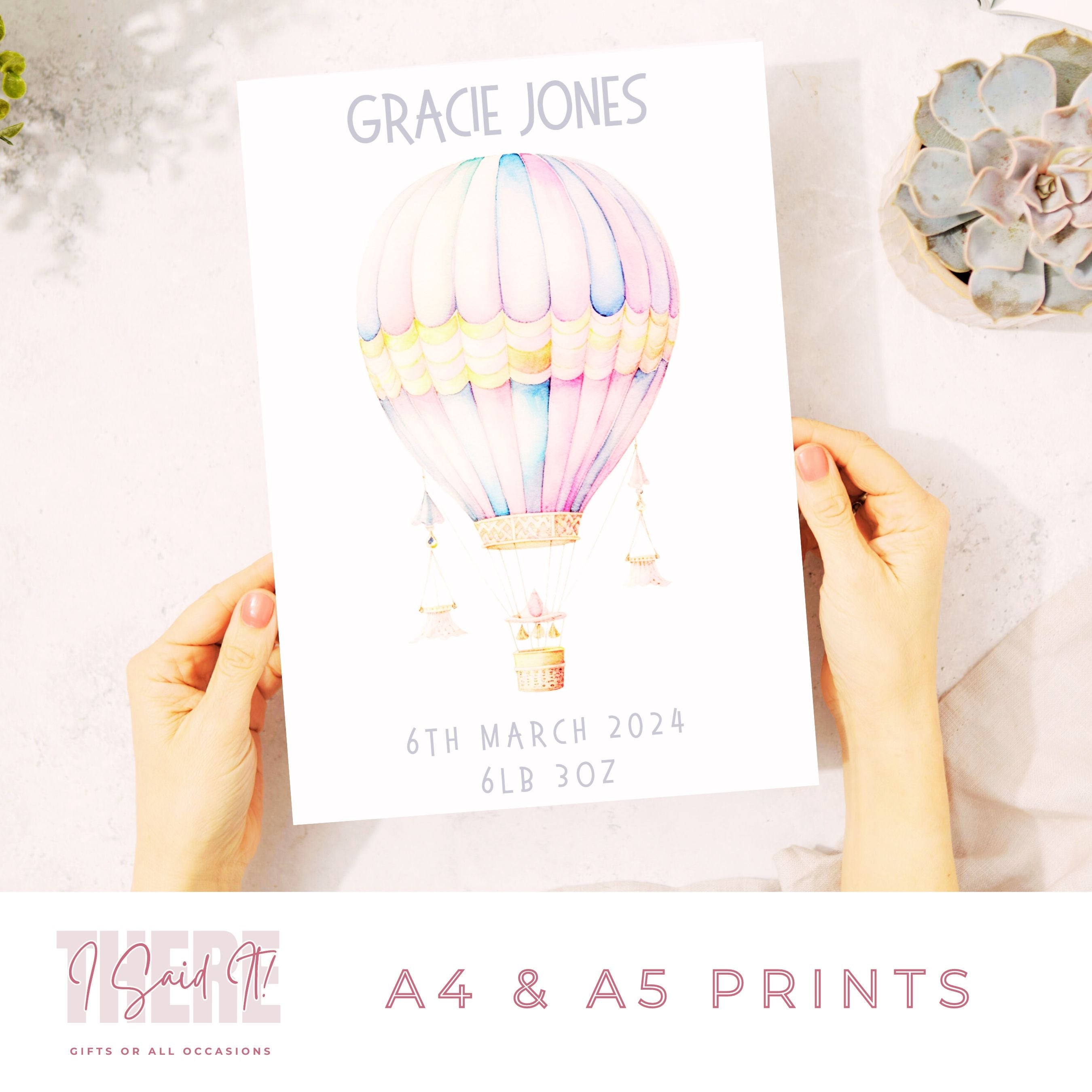 Personalised Baby Nursery Print | New Baby Nursery Print – Beautifully ...
