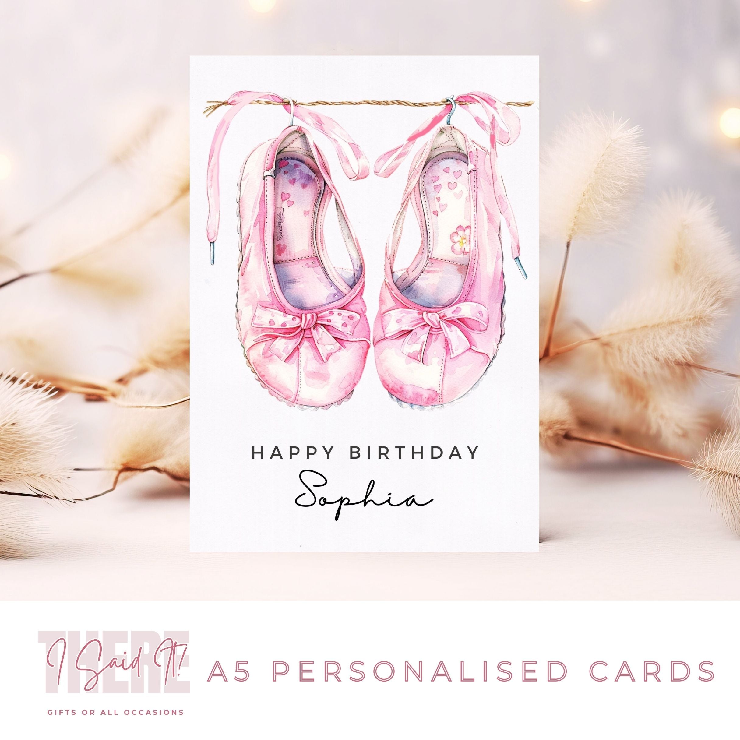 Personalised Ballet Card | Personalised Ballet Birthday Card ...