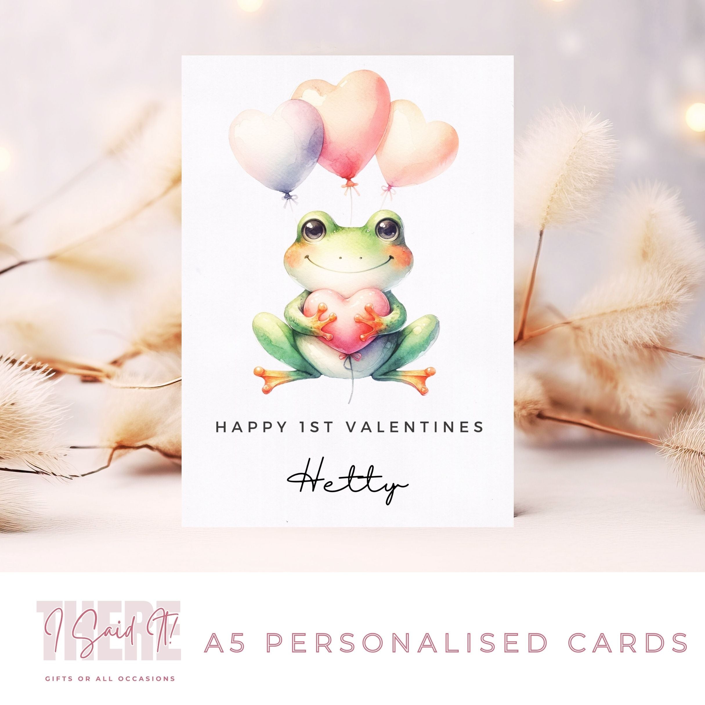 Personalised Frog Birthday Card | Frog Greetings Card – Beautifully ...