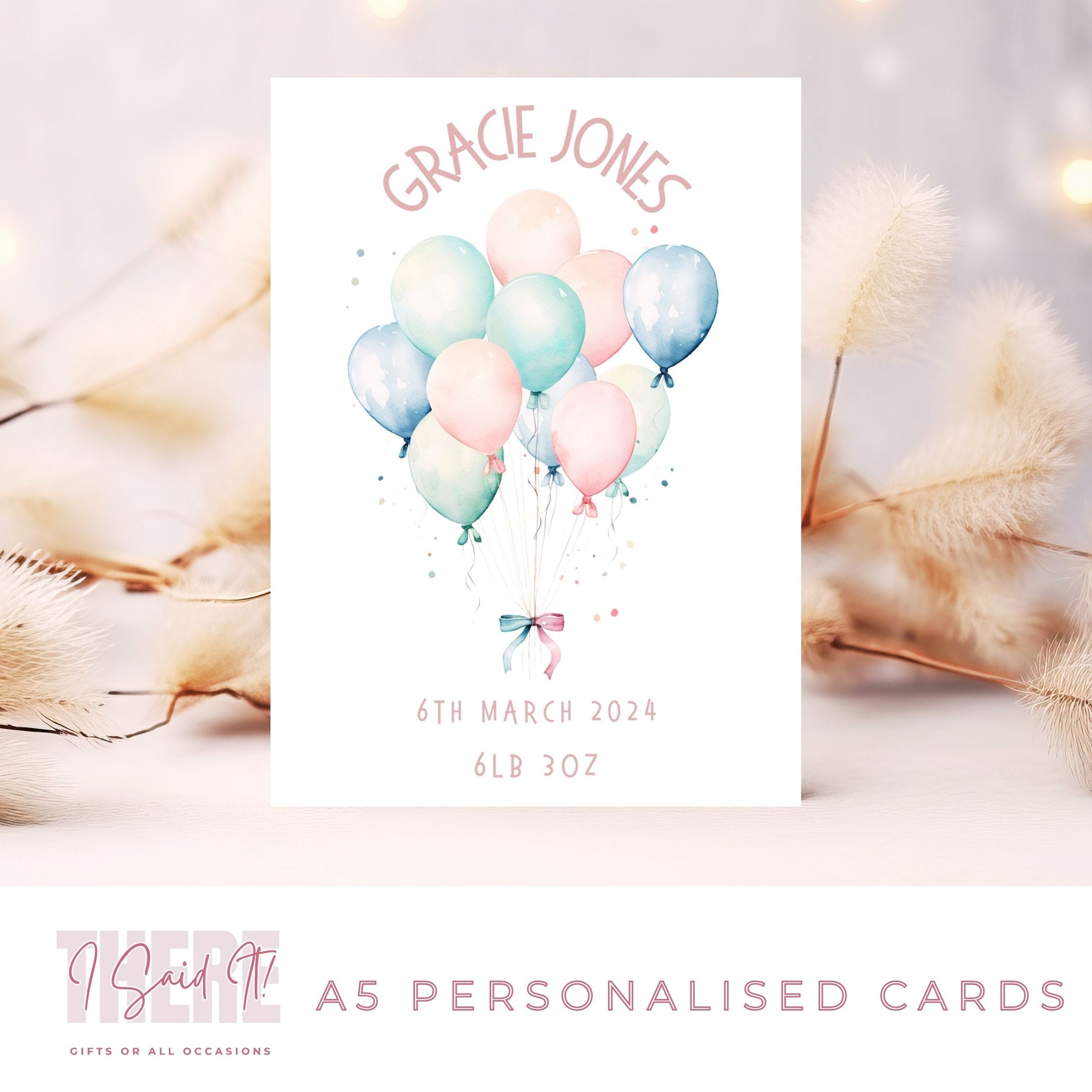 Personalised New Baby Cards | Newborn Congratulations Card ...