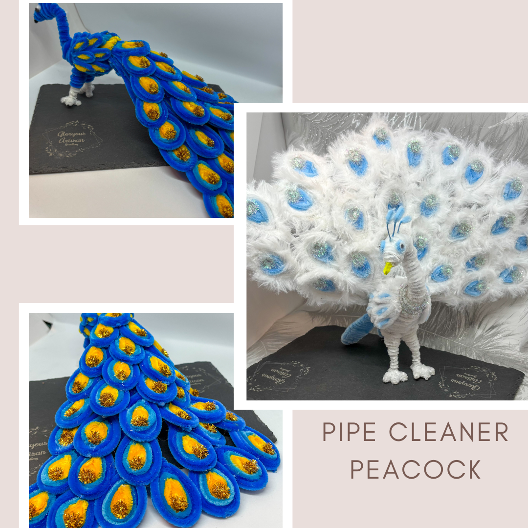 Pipe Cleaner Peacock - Peacock Gifts – Beautifully Handmade UK