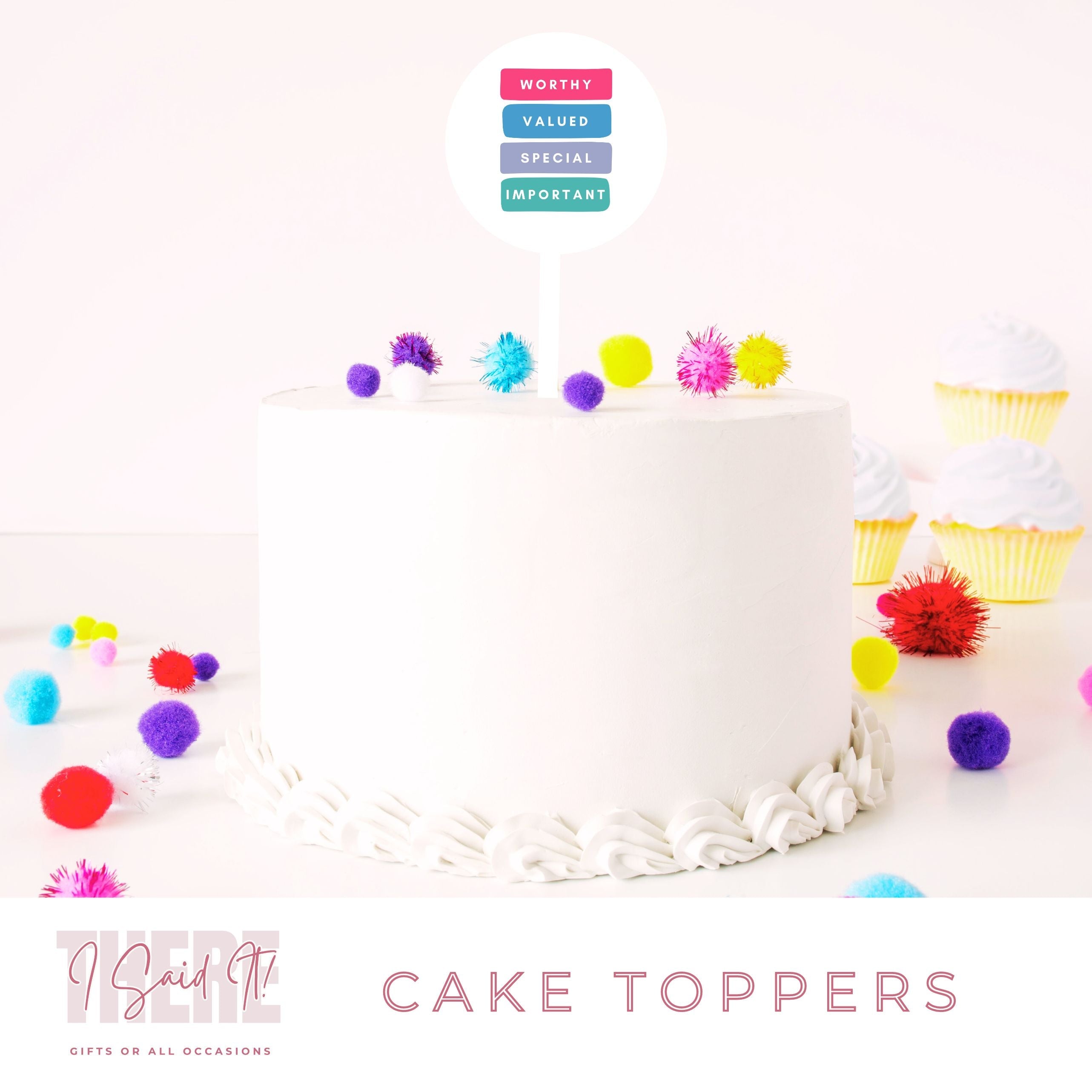 Positive Thinking Quote Cake Topper | Positivity Cake Decoration ...