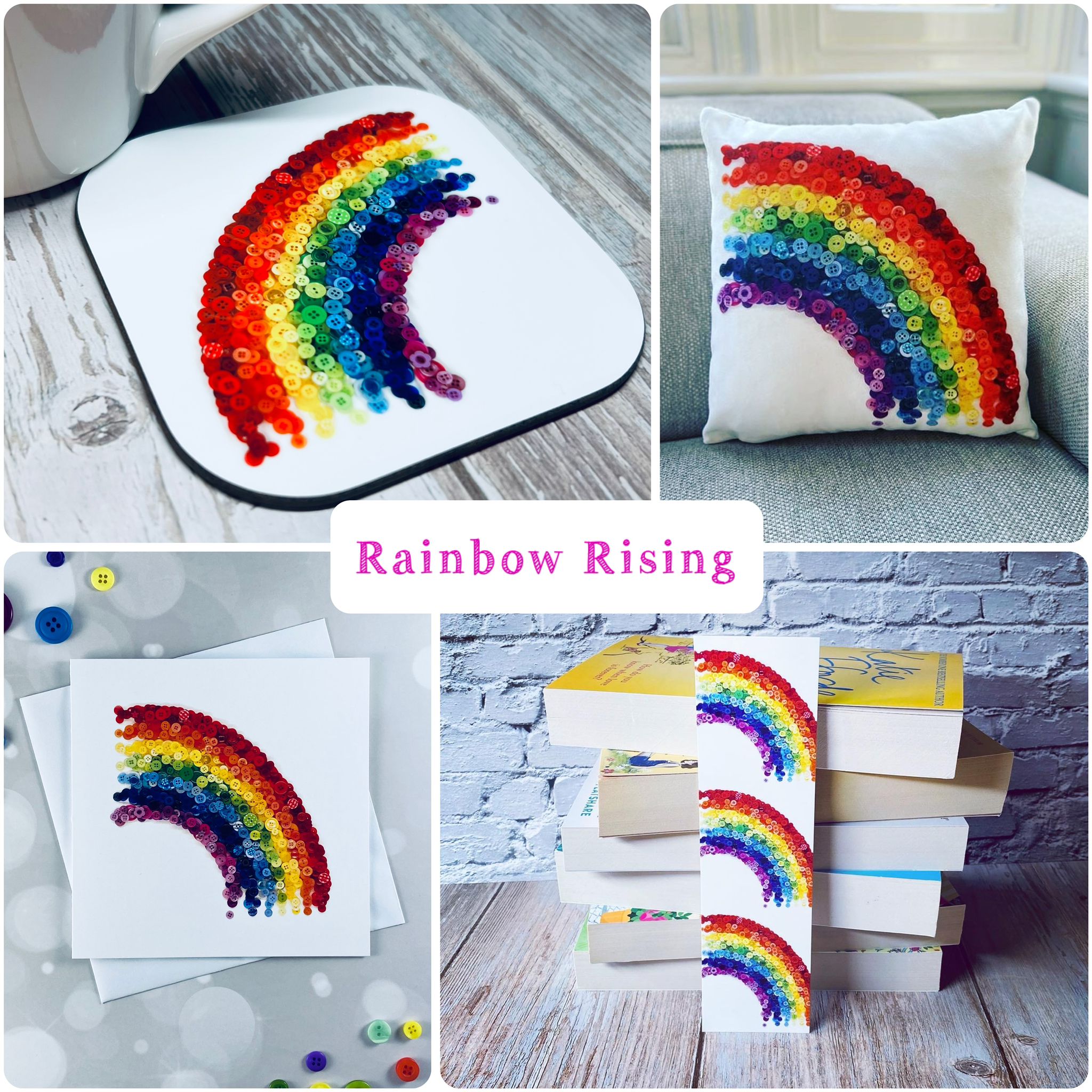 Rainbow Coaster | Rainbow Gift Idea – Beautifully Handmade UK