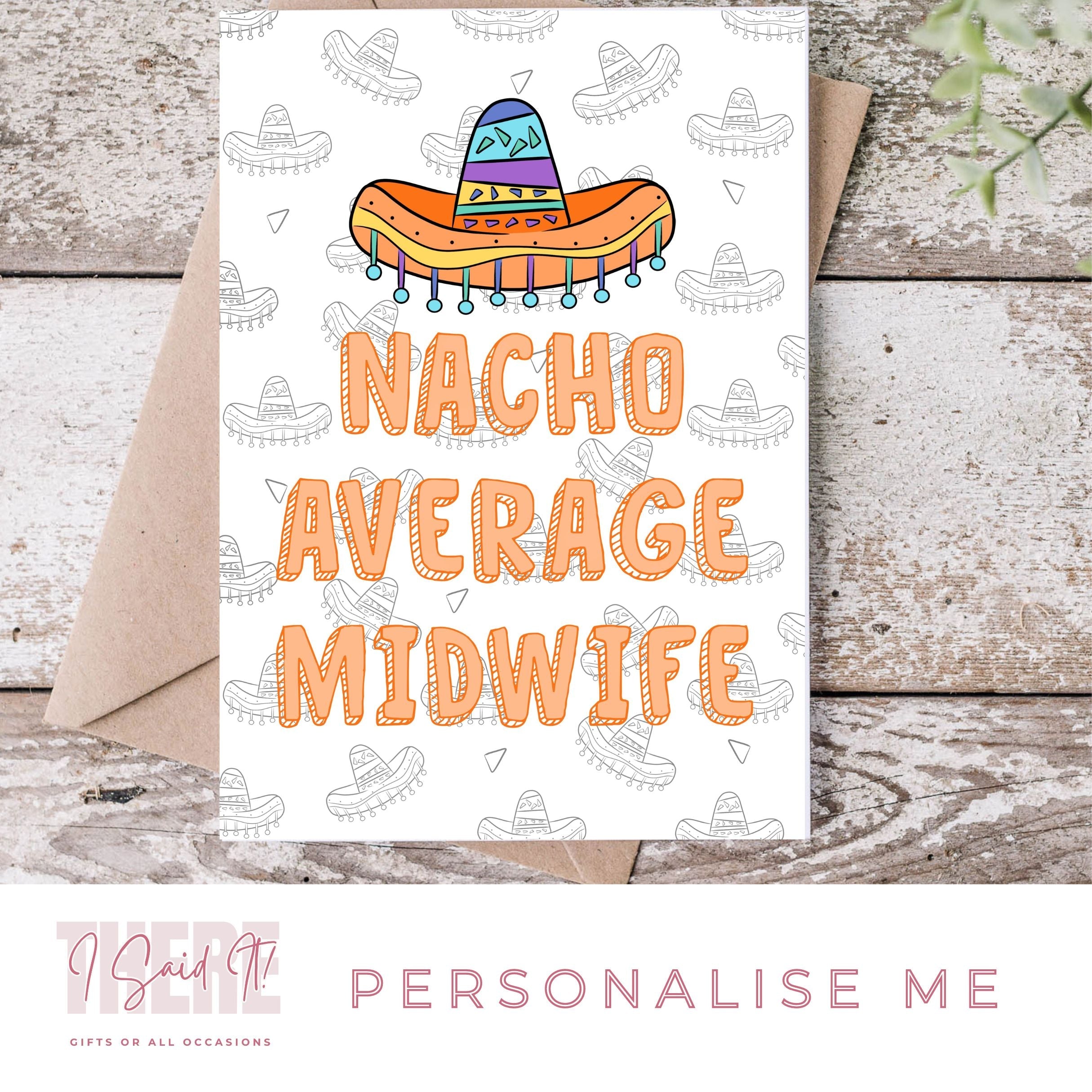 Novelty Midwife Birthday Card | Funny Midwife Card – Beautifully ...