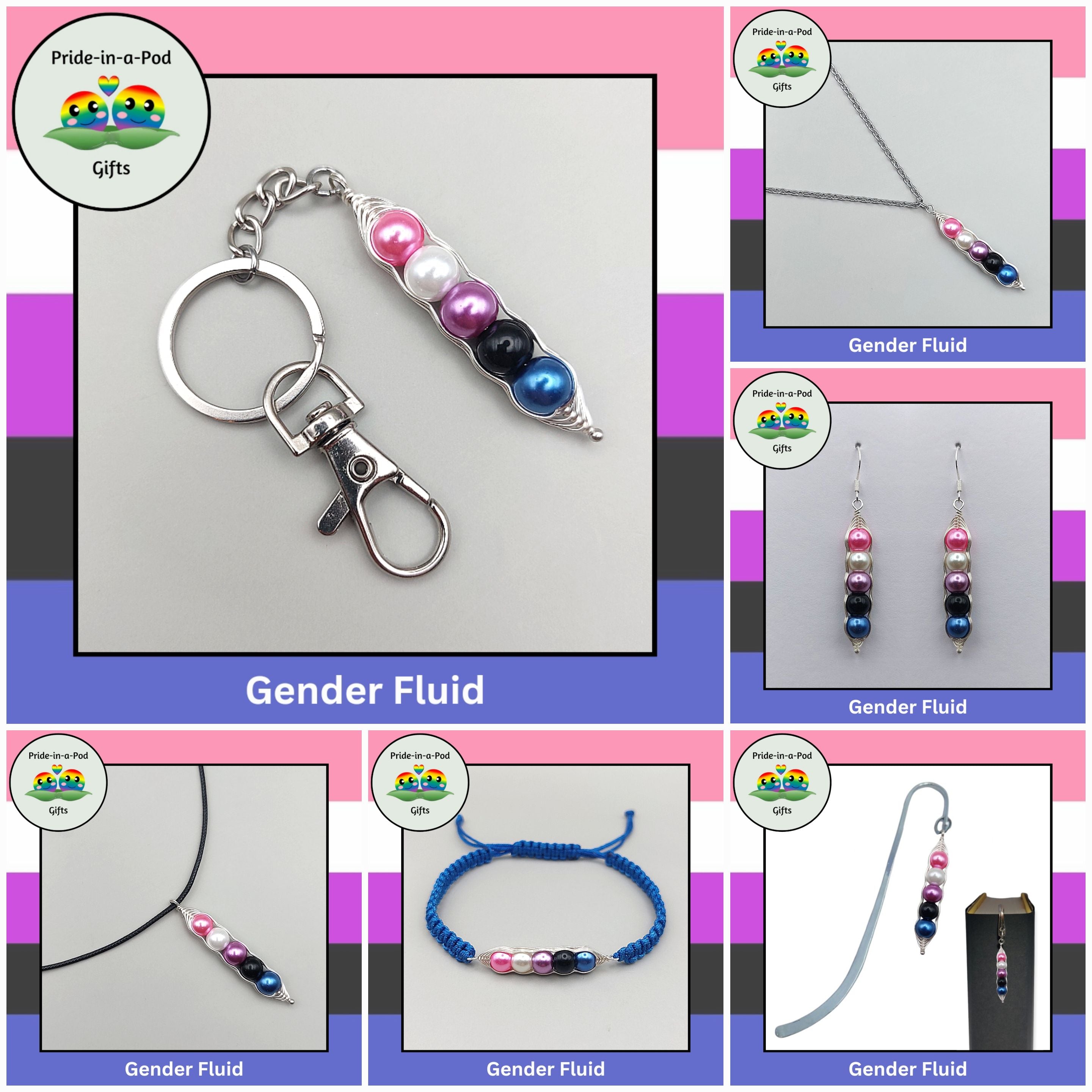 Gender Fluid Gift - Gender Fluid Jewellery – Beautifully Handmade UK