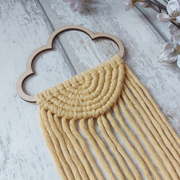 Macrame Cloud | Cloud Wall Hanging – Beautifully Handmade UK
