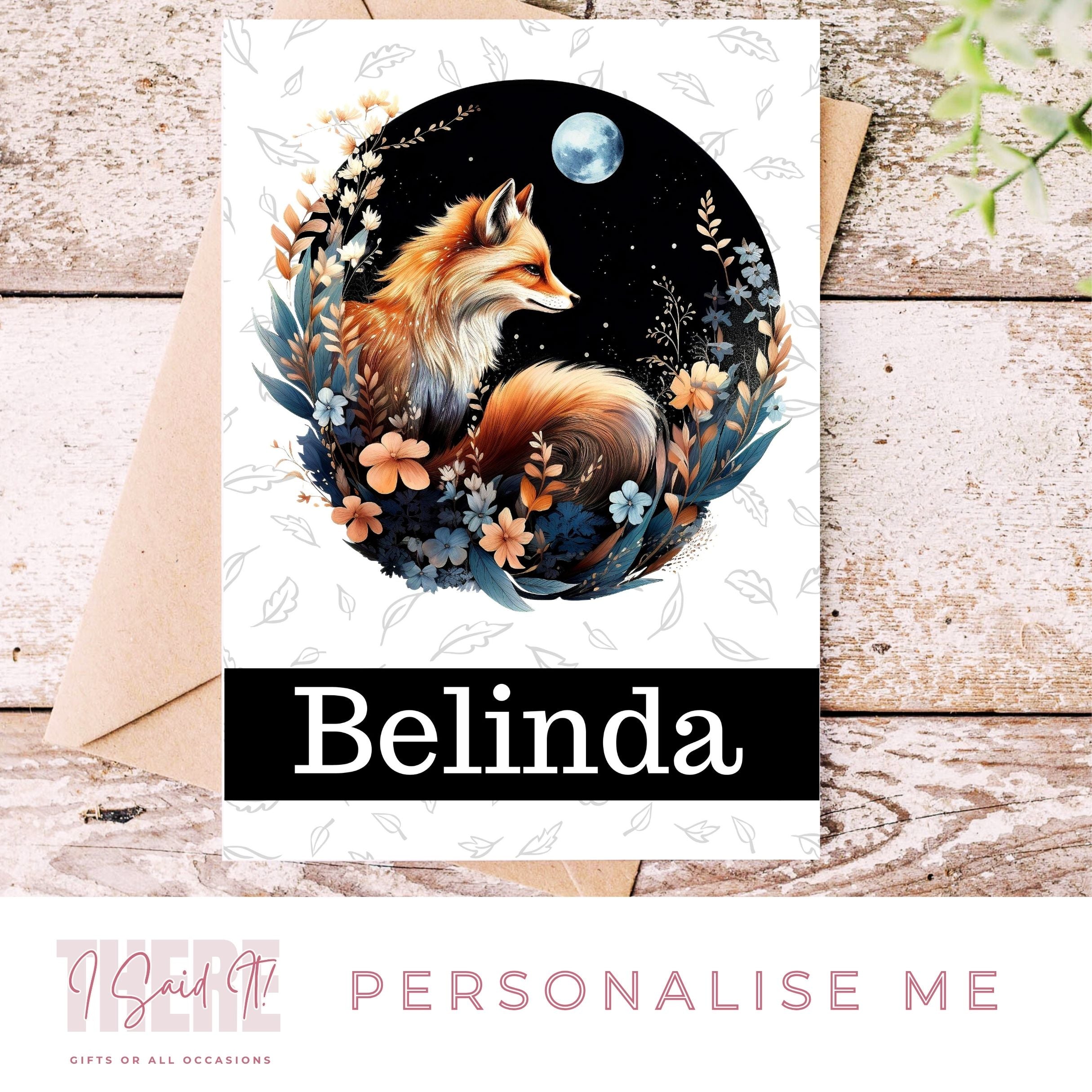 Personalised Fox Birthday Card | Personalised Fox Cards – Beautifully ...