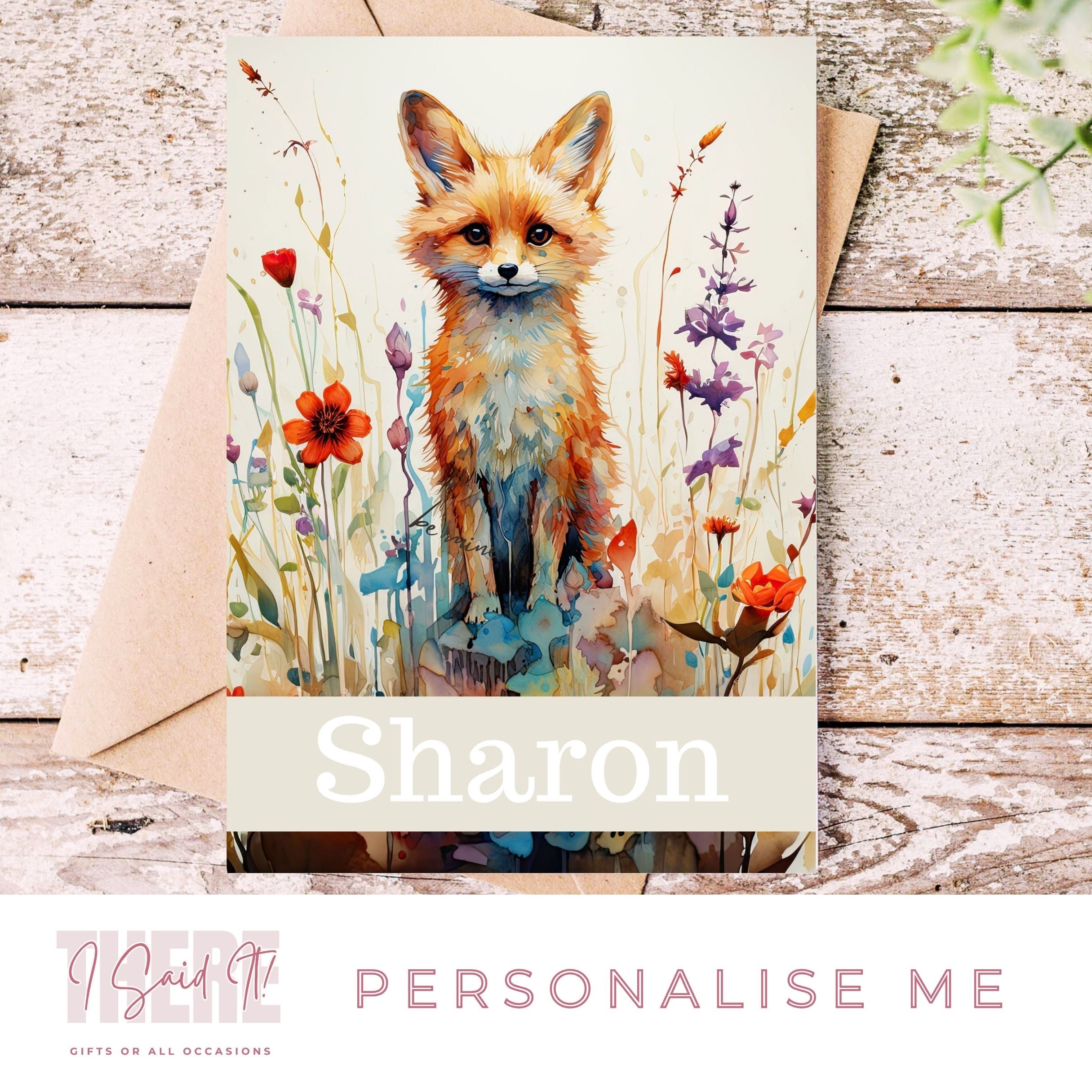 Cute Fox Birthday Card | Fox Greetings Card – Beautifully Handmade UK
