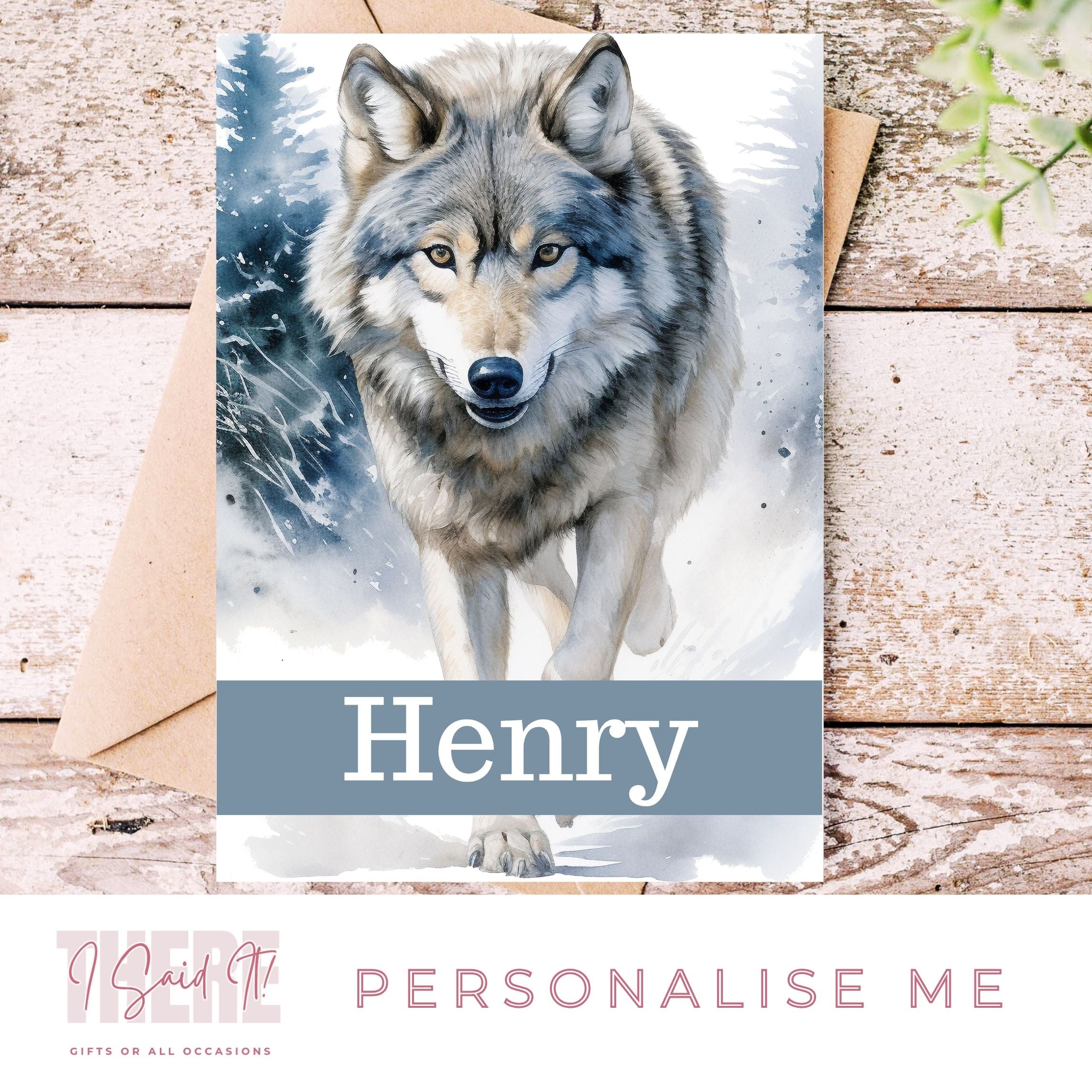 Wolf Themed Card | Wolf Cards – Beautifully Handmade UK