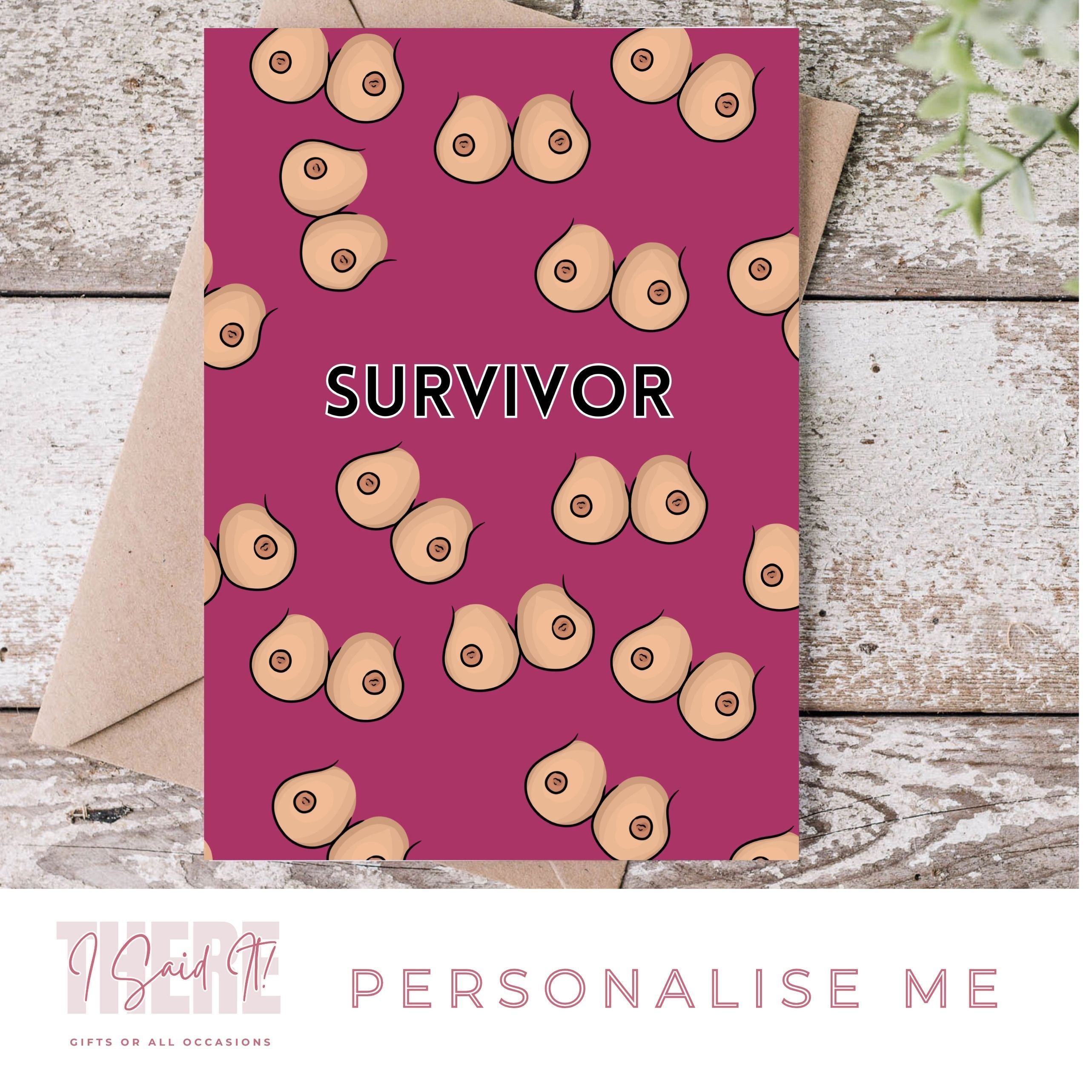 Breast Cancer Survivor Card | Cancer Survivor Card – Beautifully ...