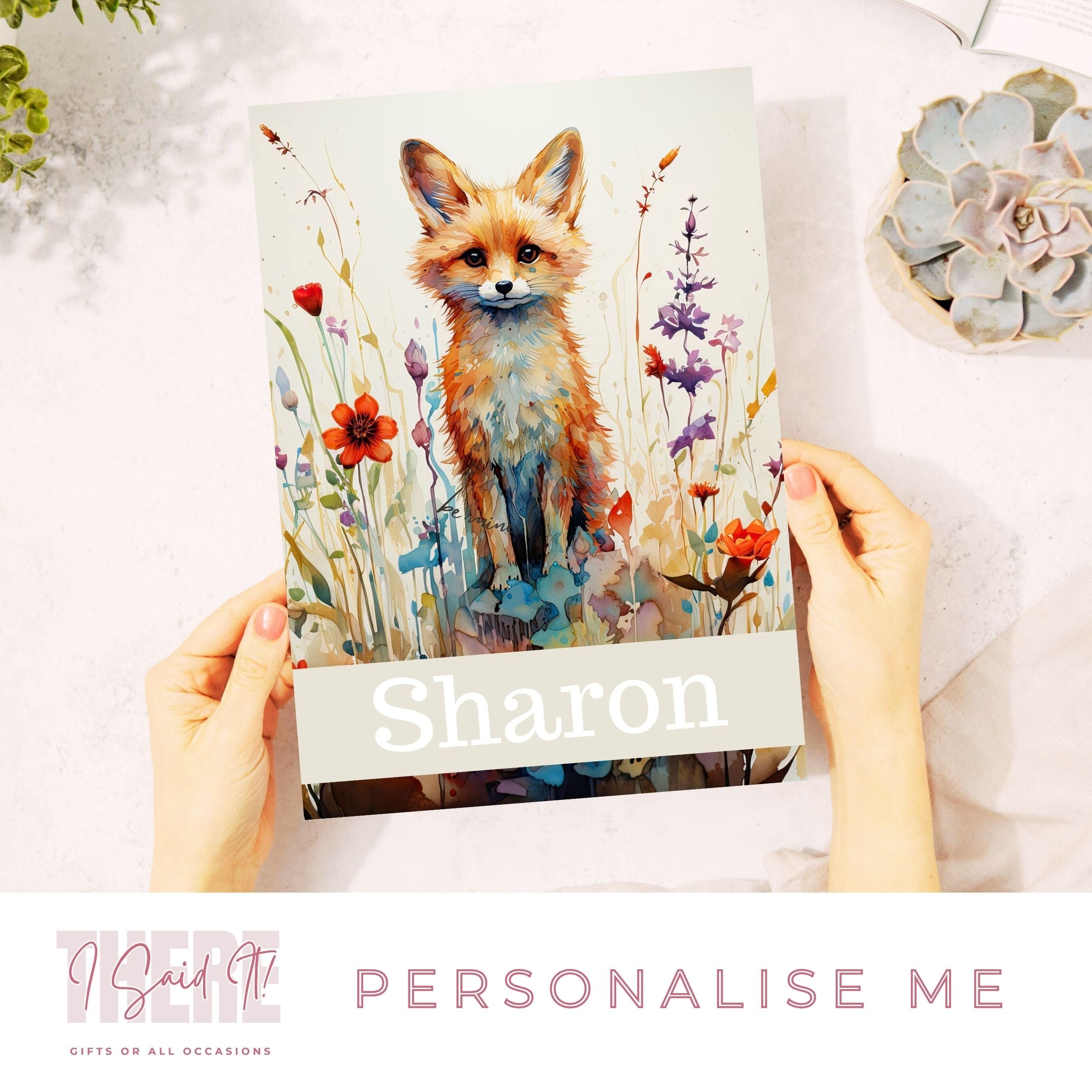 Cute Fox Print | Fox Wall Art For Nursery – Beautifully Handmade UK