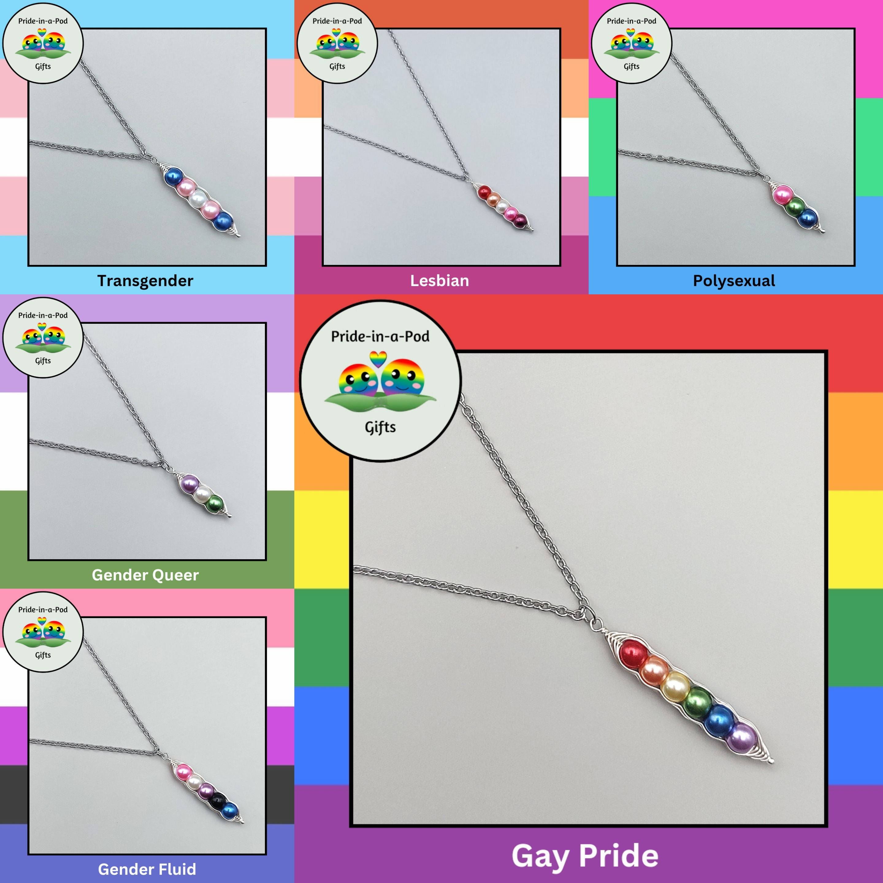 Pride Pendant | Pride Necklace – Beautifully Handmade UK