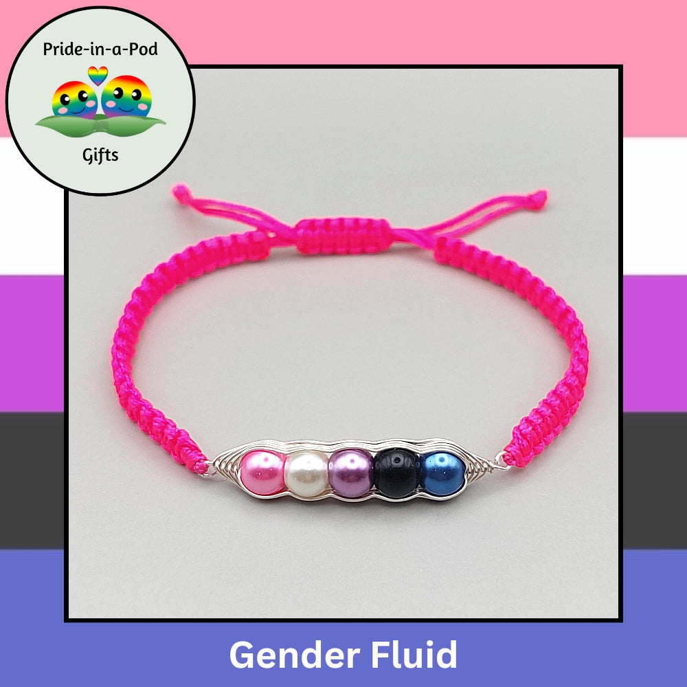 Gender Fluid Bracelet - Gender Fluid Gift – Beautifully Handmade UK