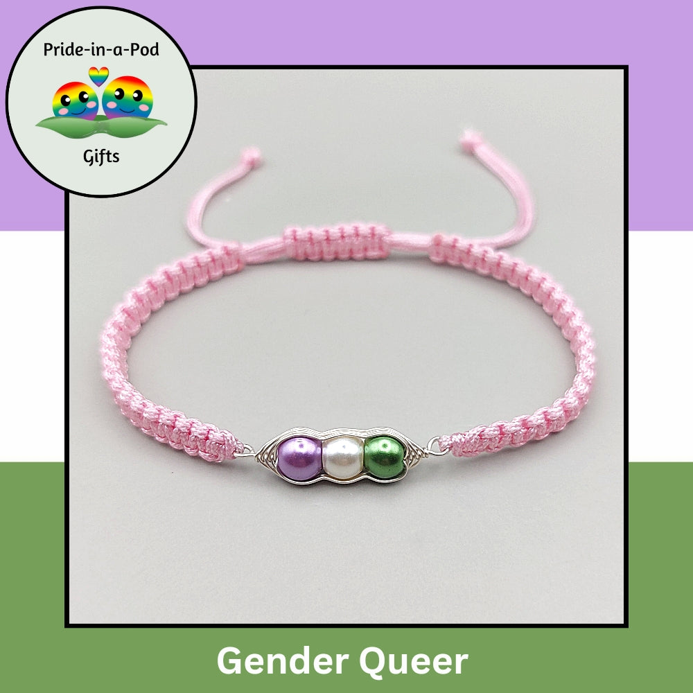 Gender Queer Bracelet - Gender Queer Gift – Beautifully Handmade UK