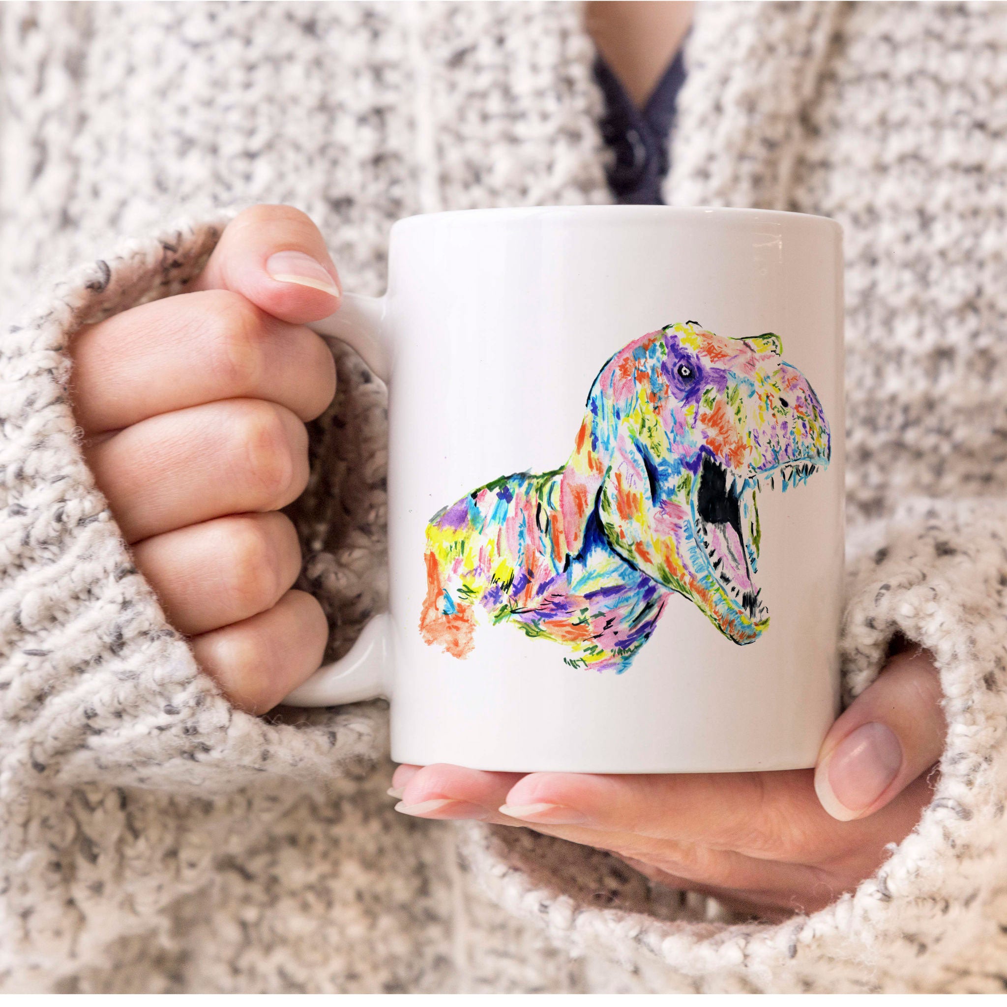 T Rex Mug | T Rex Gift Ideas – Beautifully Handmade UK