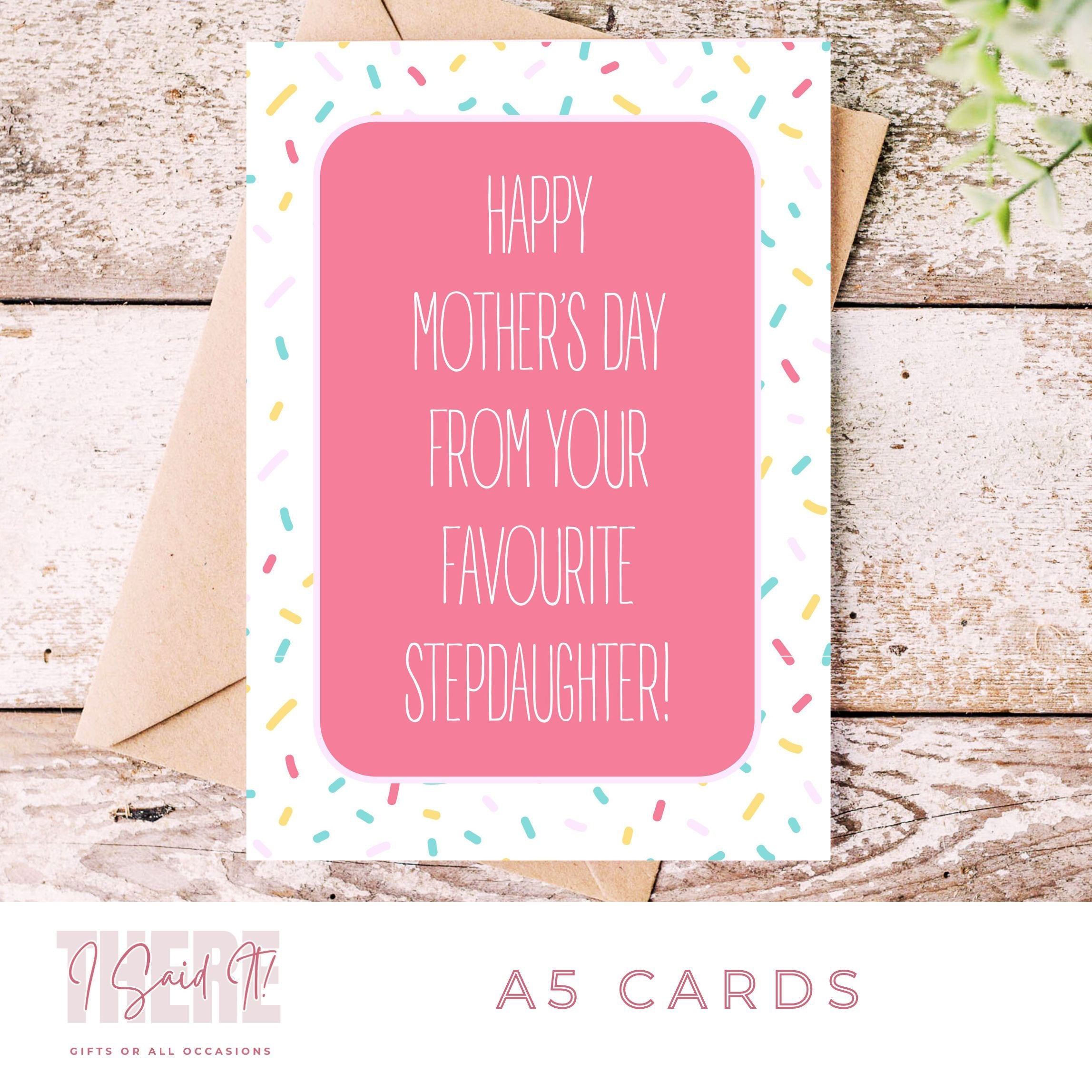 Step Mum Mothers Day Card | Stepmother Mothers Day Card – Beautifully ...