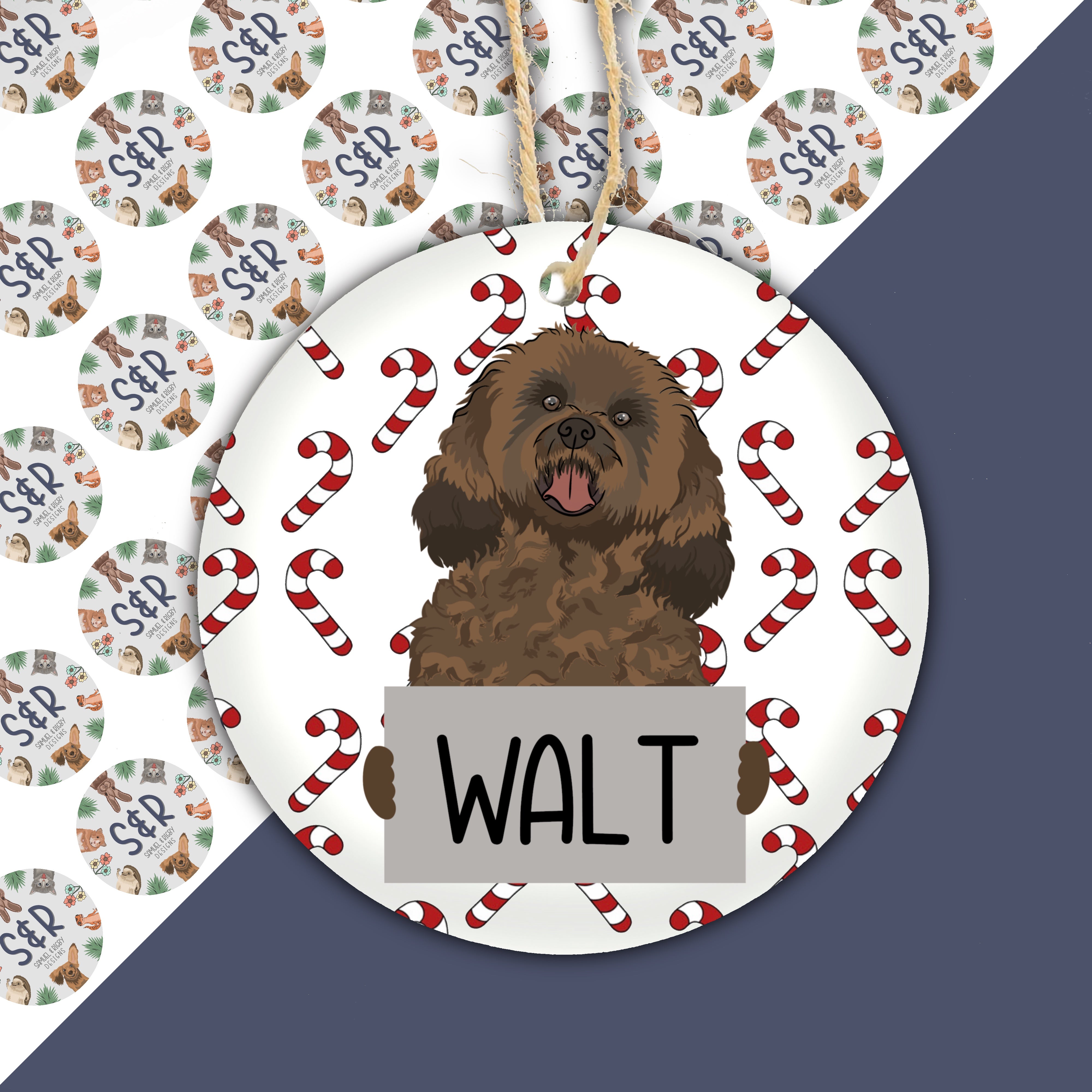 Cavapoo Dog Bauble | Dog Christmas Ornaments – Beautifully Handmade UK