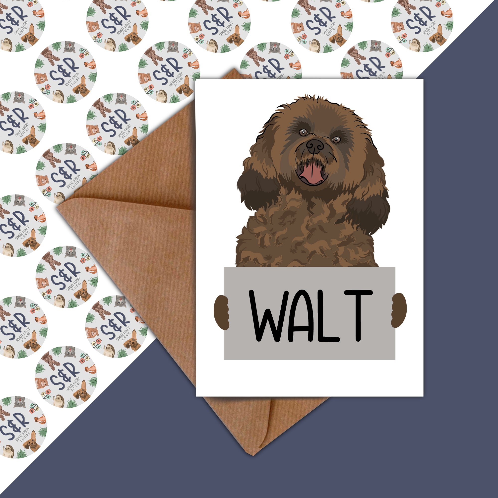 Cavapoo Birthday Cards | Pet Birthday Card – Beautifully Handmade UK