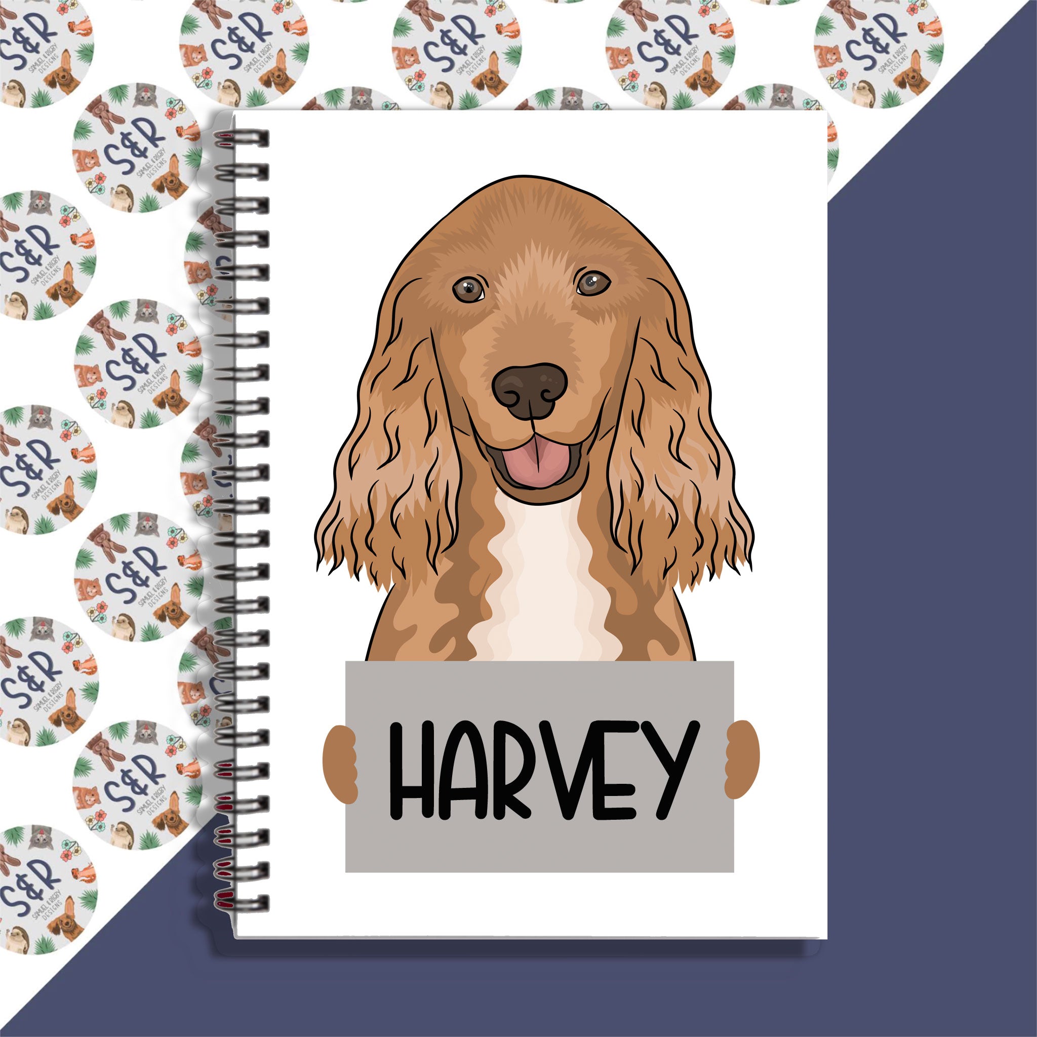 Cocker Spaniel Notebook | Cocker Spaniel Stationery – Beautifully ...