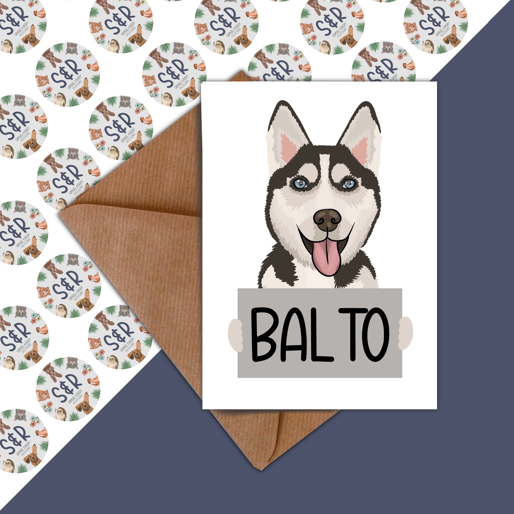 Husky Birthday Cards | Pet Birthday Card – Beautifully Handmade UK